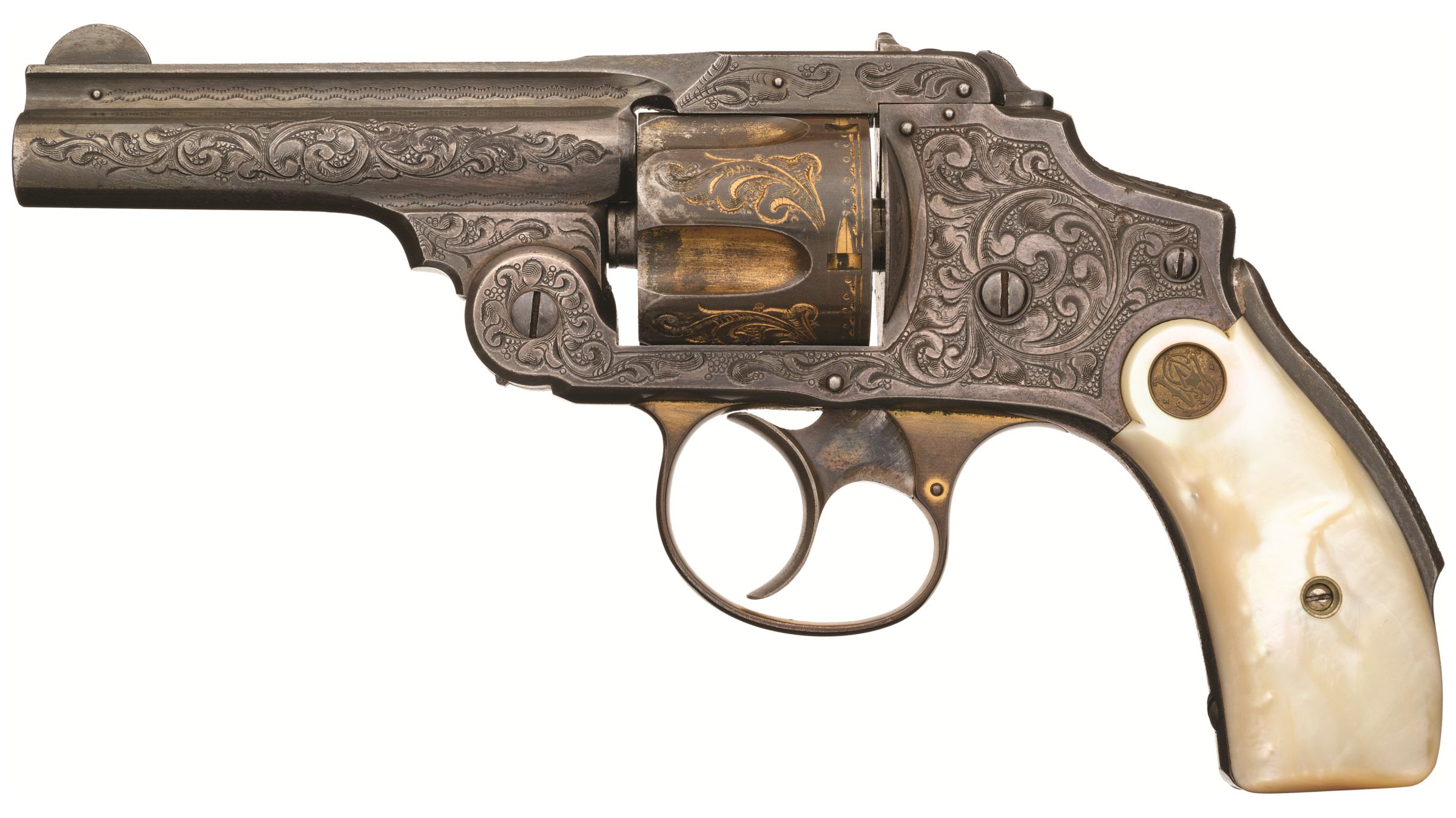 New York Engraved Smith & Wesson .38 Safety Hammerless Revolver | Rock ...