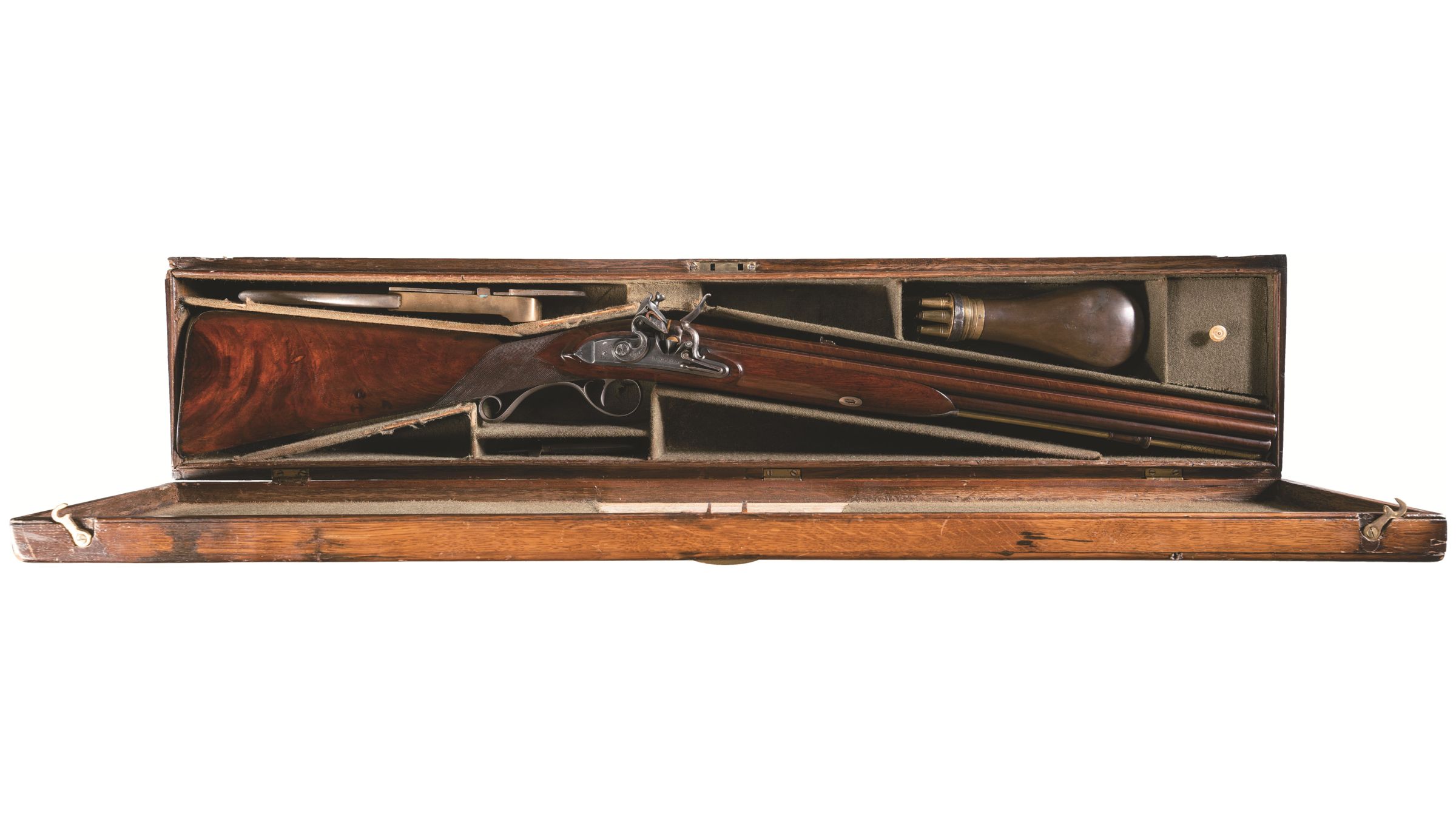 Henry Nock 60 Bore Flintlock Volley Rifle with Case | Rock Island Auction