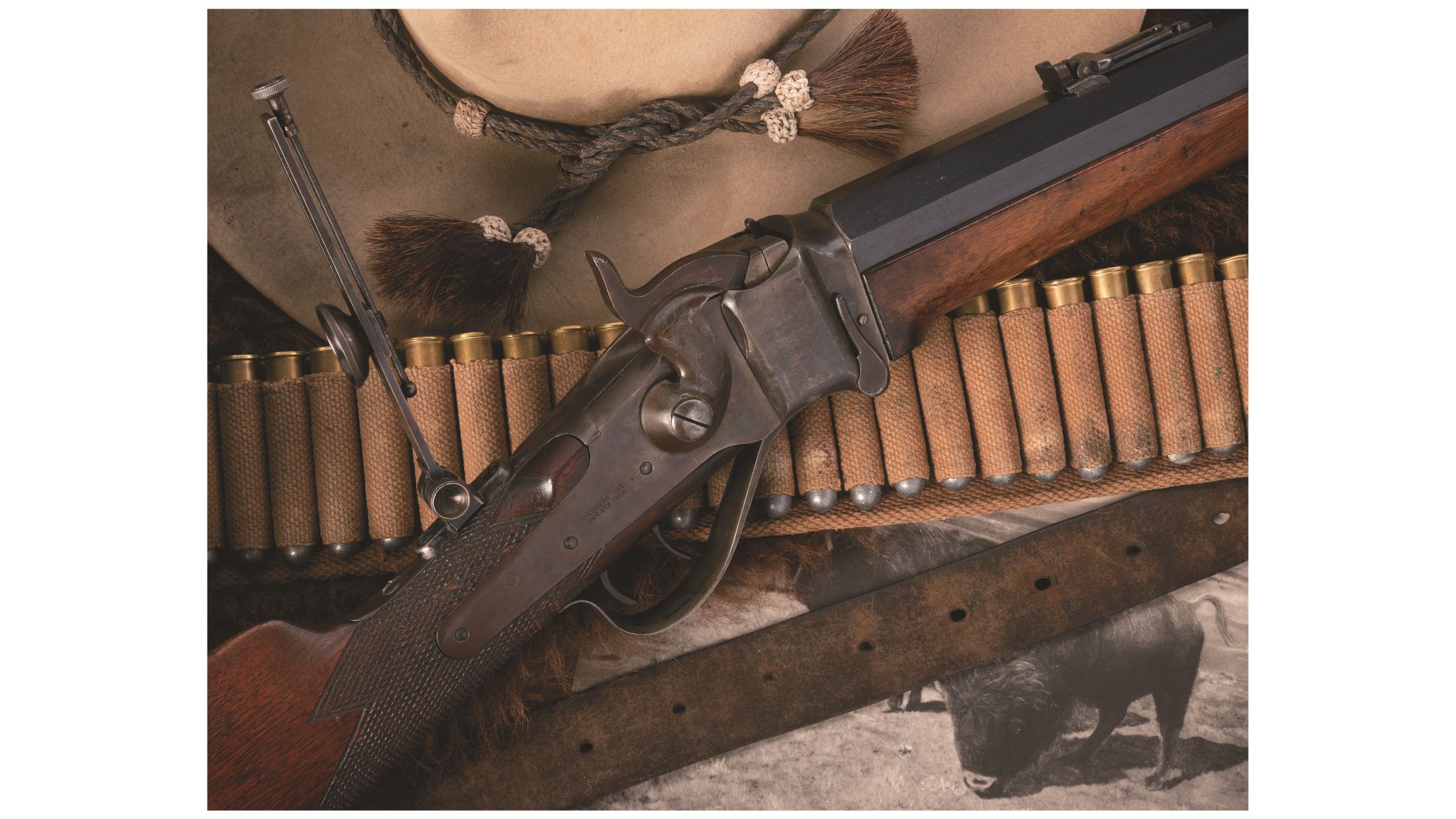 Old West Meacham Conversion Style Sharps Buffalo Rifle | Rock Island ...