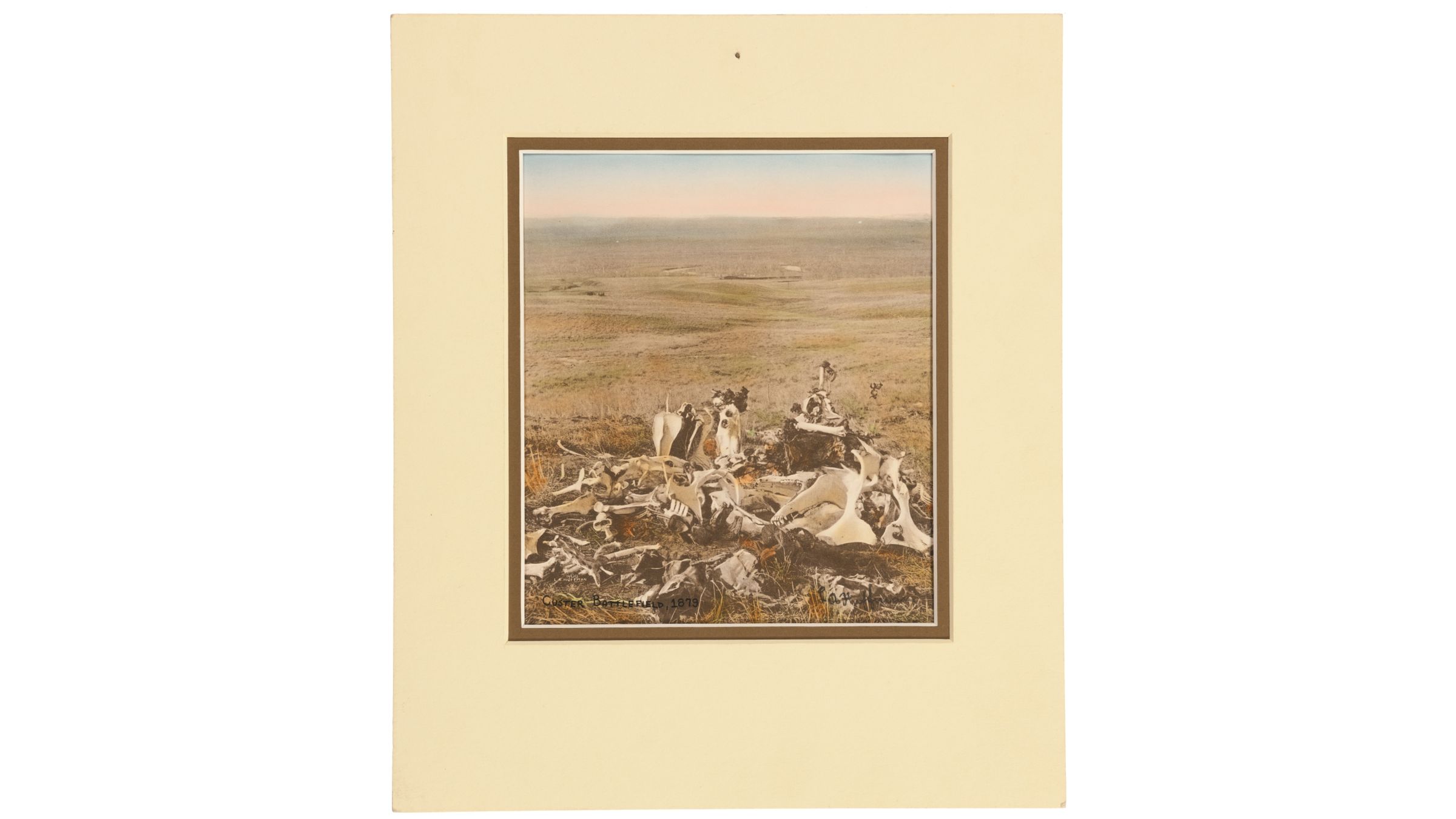 Colorized Custer Battlefield Print by L.A. Huffman | Rock Island Auction
