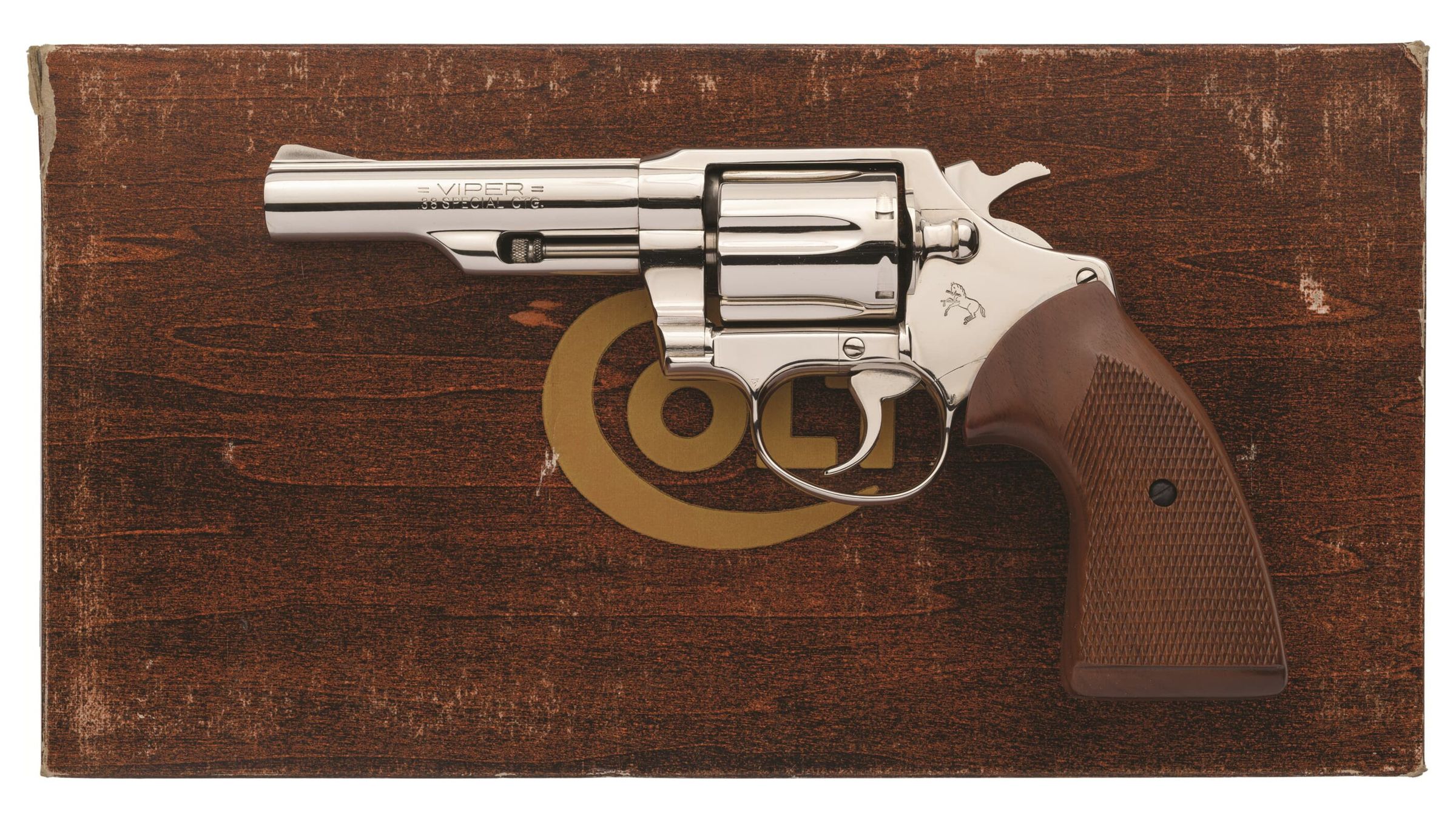 Nickel Colt Viper Double Action Revolver | Rock Island Auction
