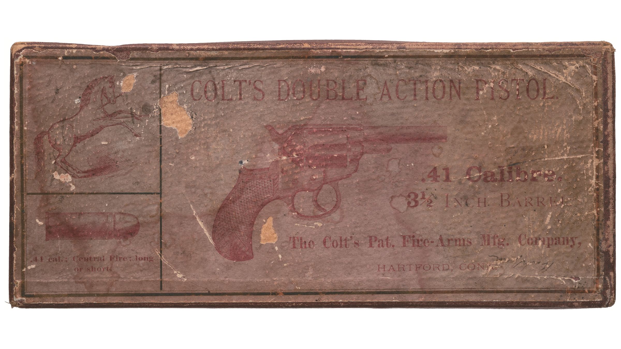 Colt Model 1877 Thunderer Sheriffs Model Revolver Picture Box Rock