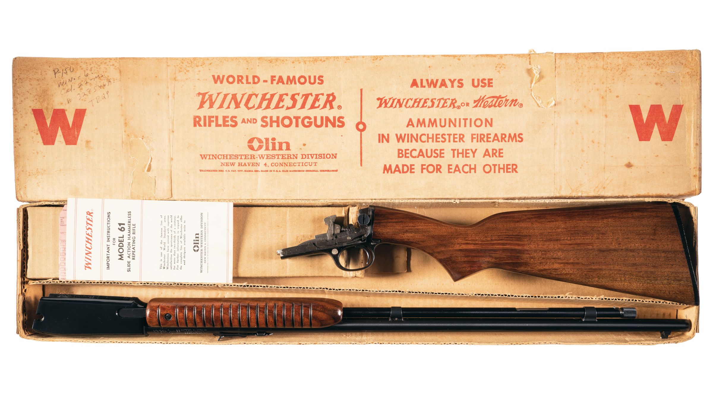 Winchester Model 61 Slide Action Rifle in .22 Winchester Magnum | Rock ...
