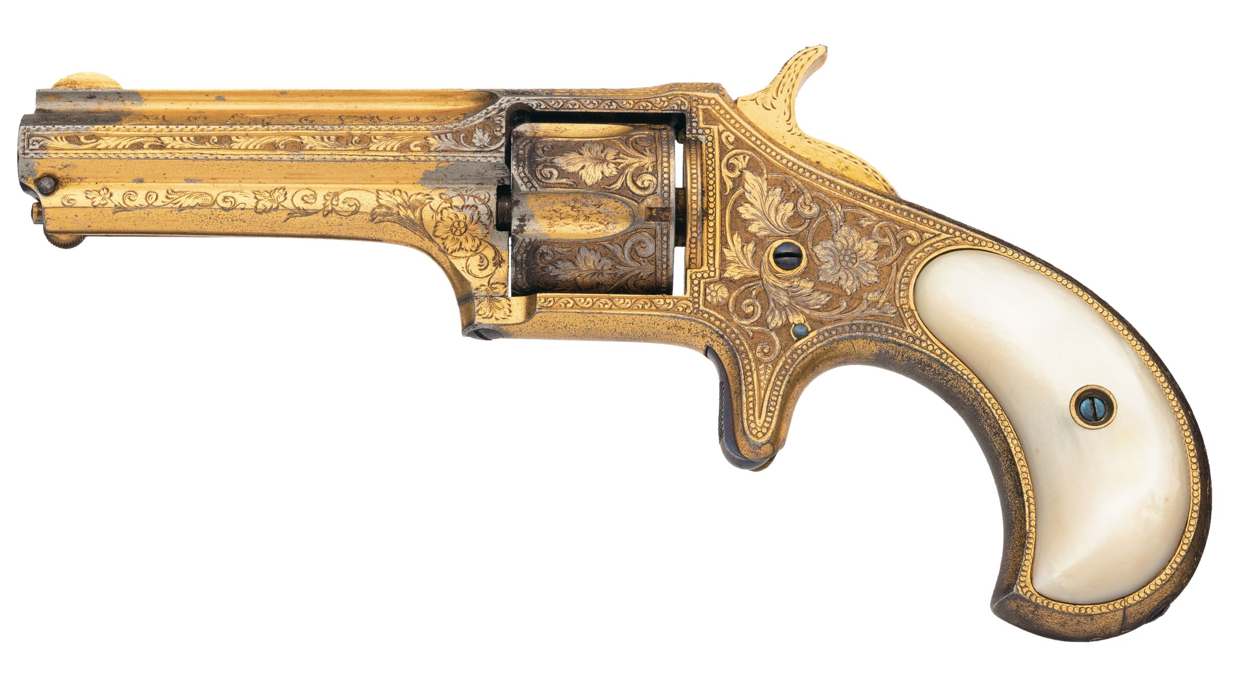 Factory Engraved, Gilded Remington-Smoot New Model No.2 Revolver | Rock ...