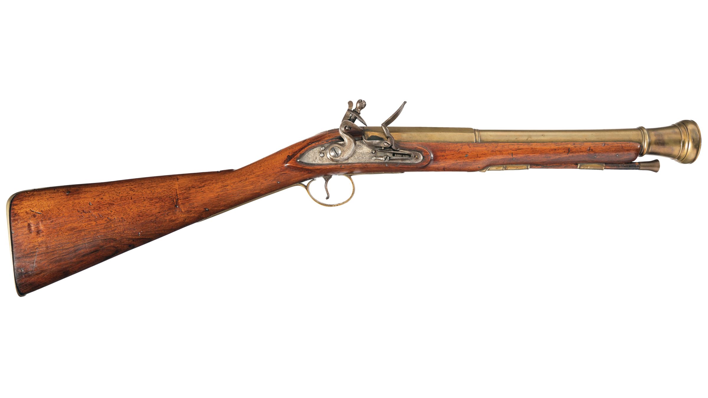 Clarke of Dublin Brass Barreled Flintlock Blunderbuss | Rock Island Auction