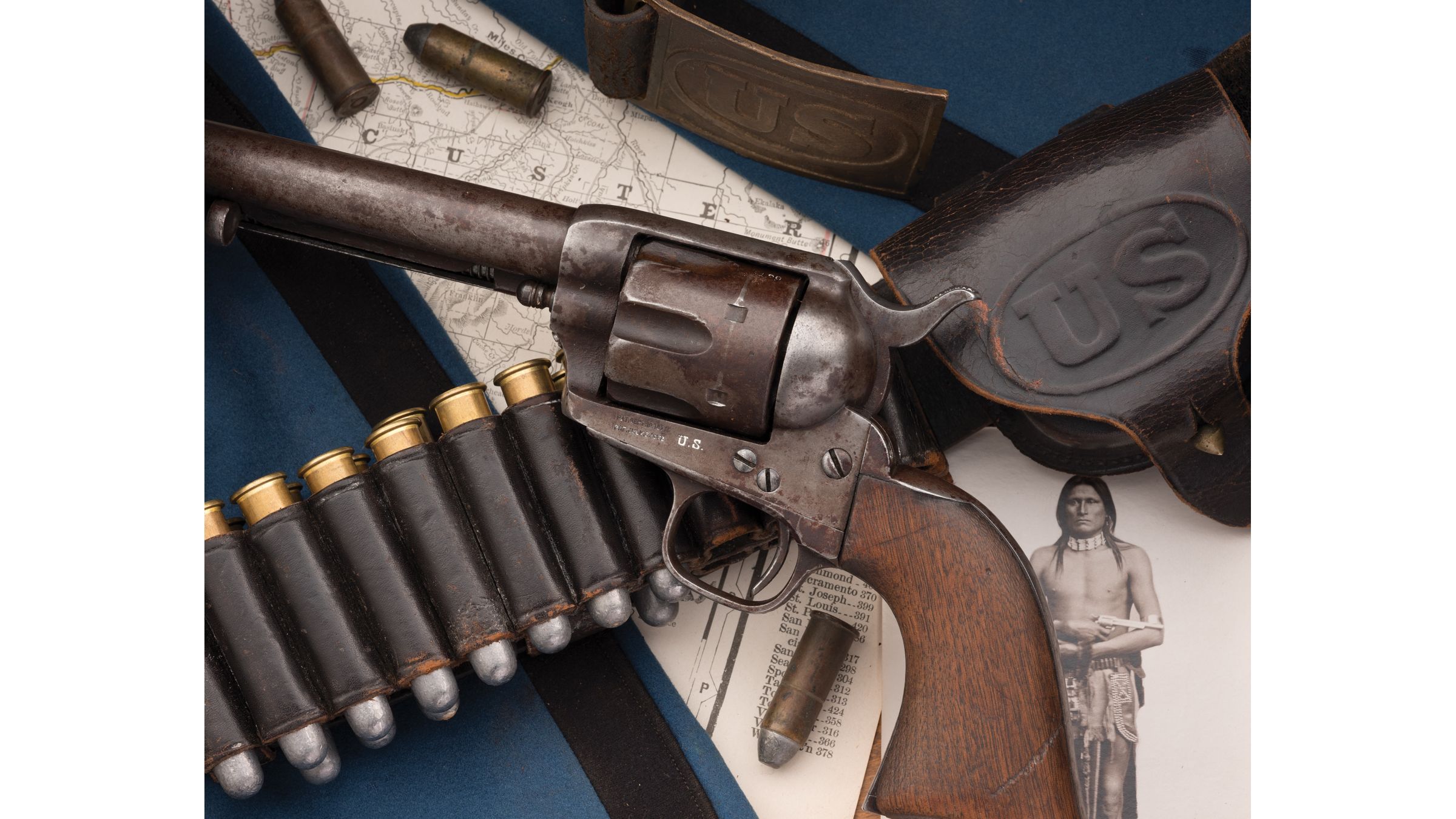 2nd or 7th Cavalry U.S. Colt Cavalry Single Action Army Revolver | Rock ...