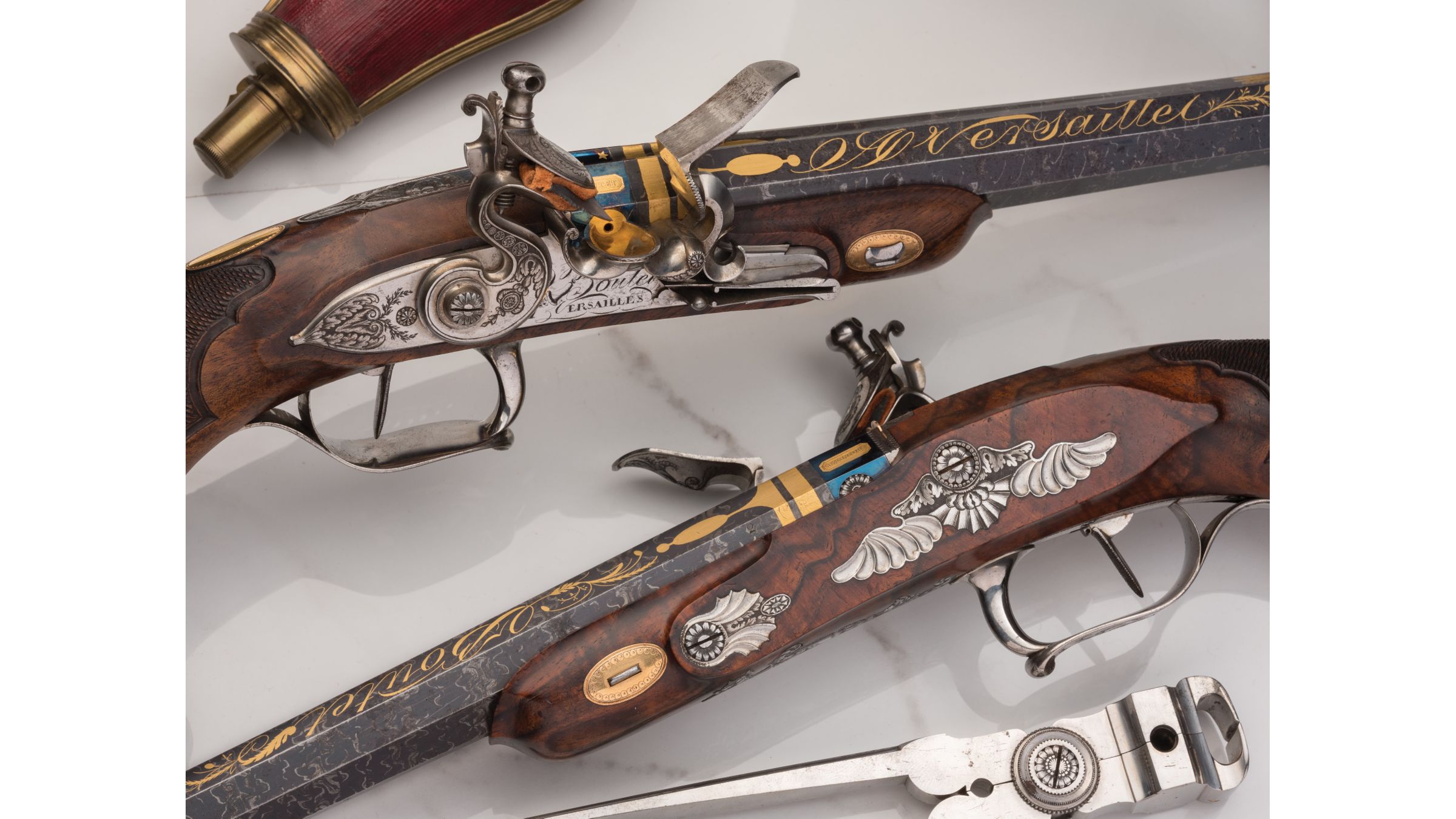 Pair of Nicolas Noel Boutet Flintlock Dueling Pistols | Rock Island Auction