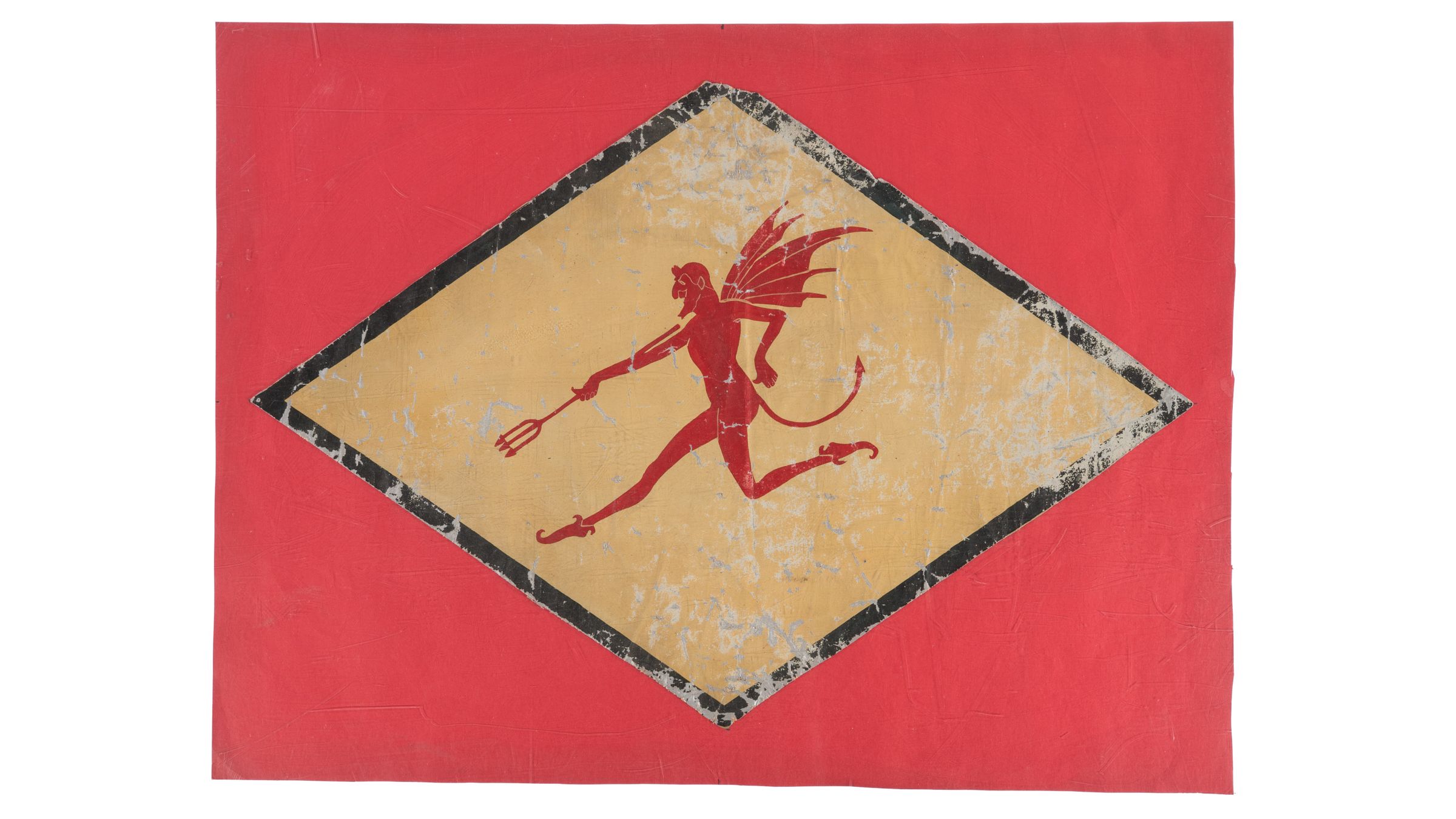 Pre-WWII US Marine Corps Red Devils Aircraft Fabric Insignia | Rock ...