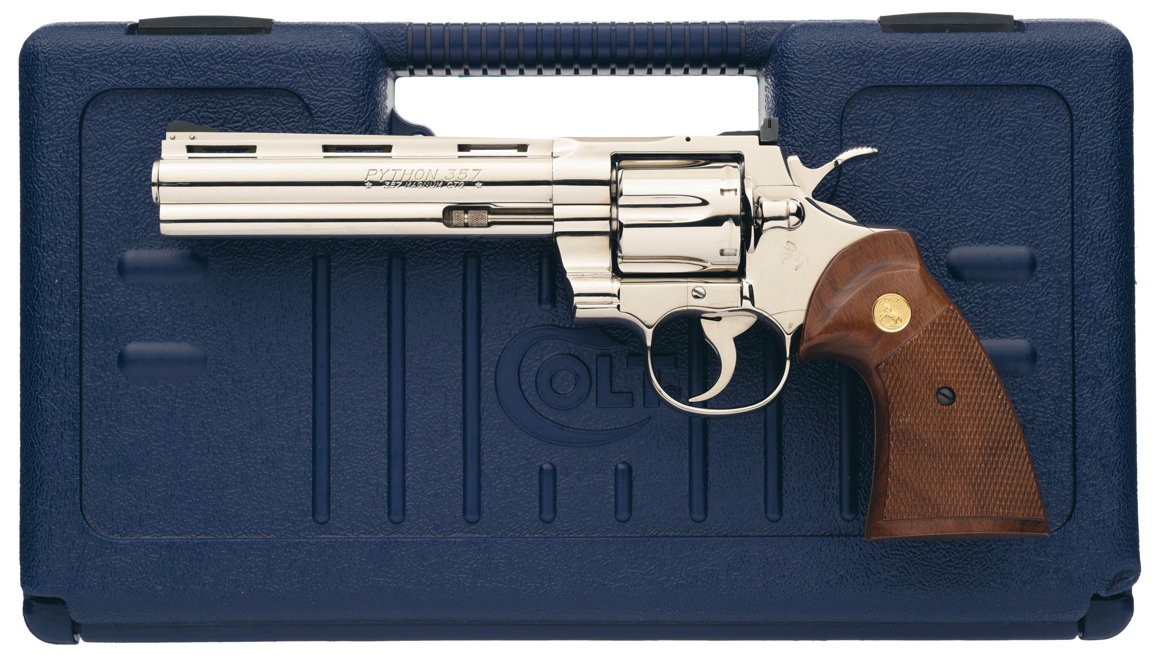 Nickel Colt Python Double Action Revolver | Rock Island Auction
