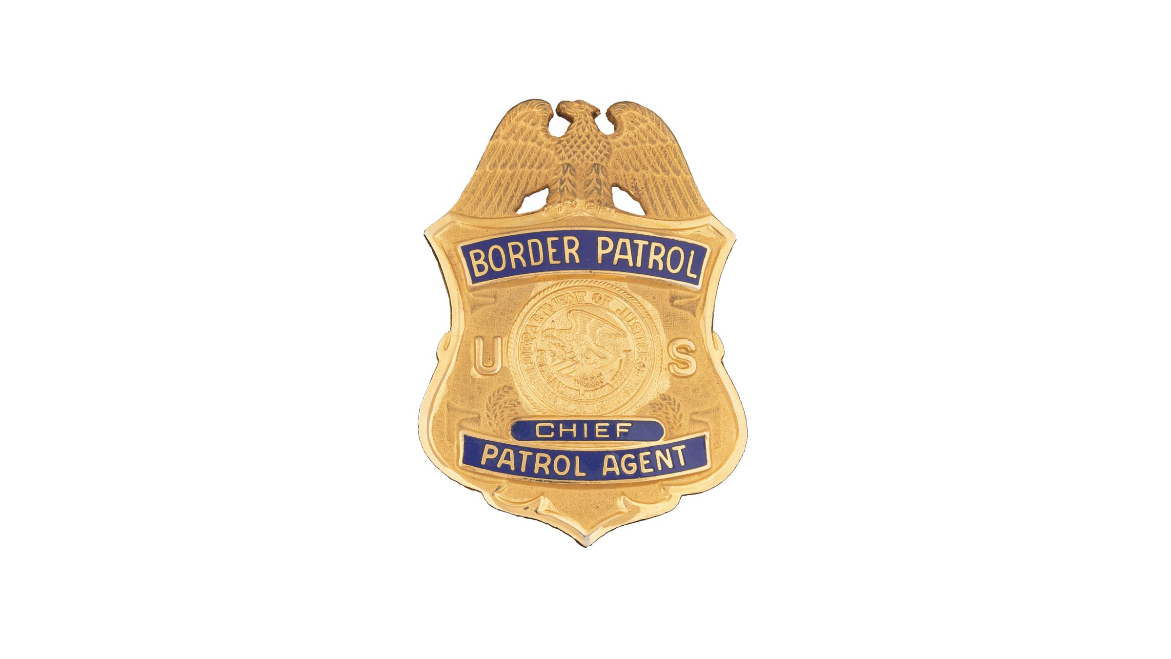 Gold U.S. Border Patrol Chief Patrol Agent Badge | Rock Island Auction
