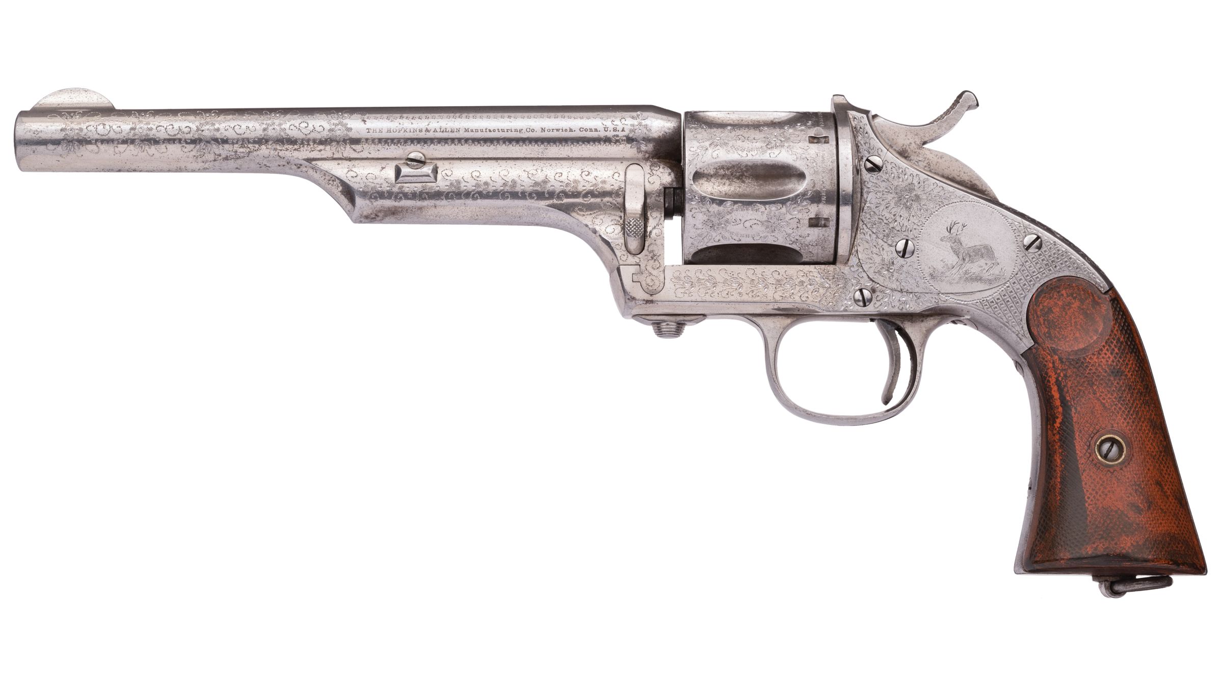 Factory Engraved Merwin, Hulbert & Co. Large Frame SA Revolver | Rock ...