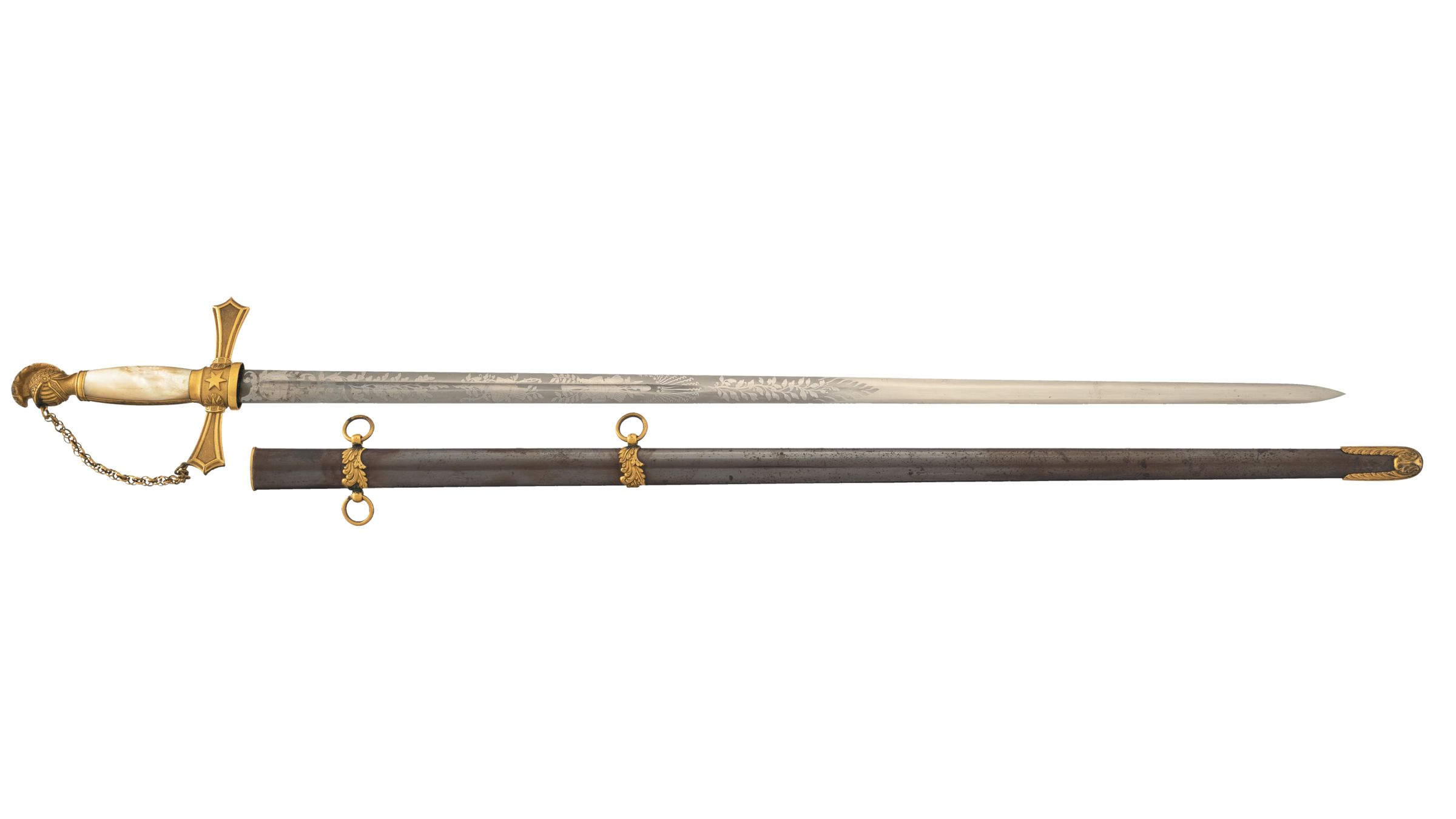 N.P. Ames Militia Officer's Sword with Scabbard | Rock Island Auction