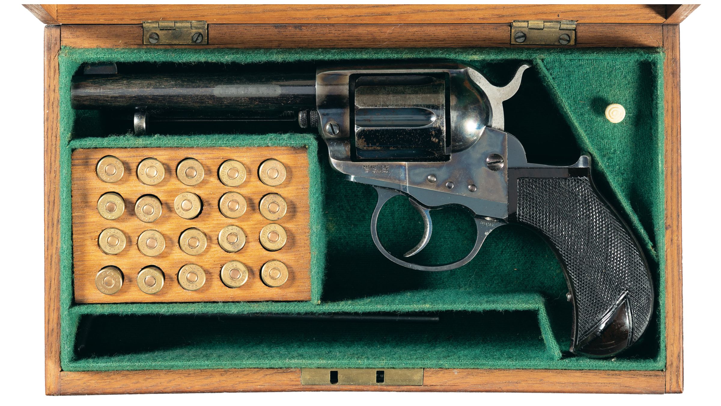 Cased Colt London Etched Panel Model 1877 Lightning Revolver | Rock ...