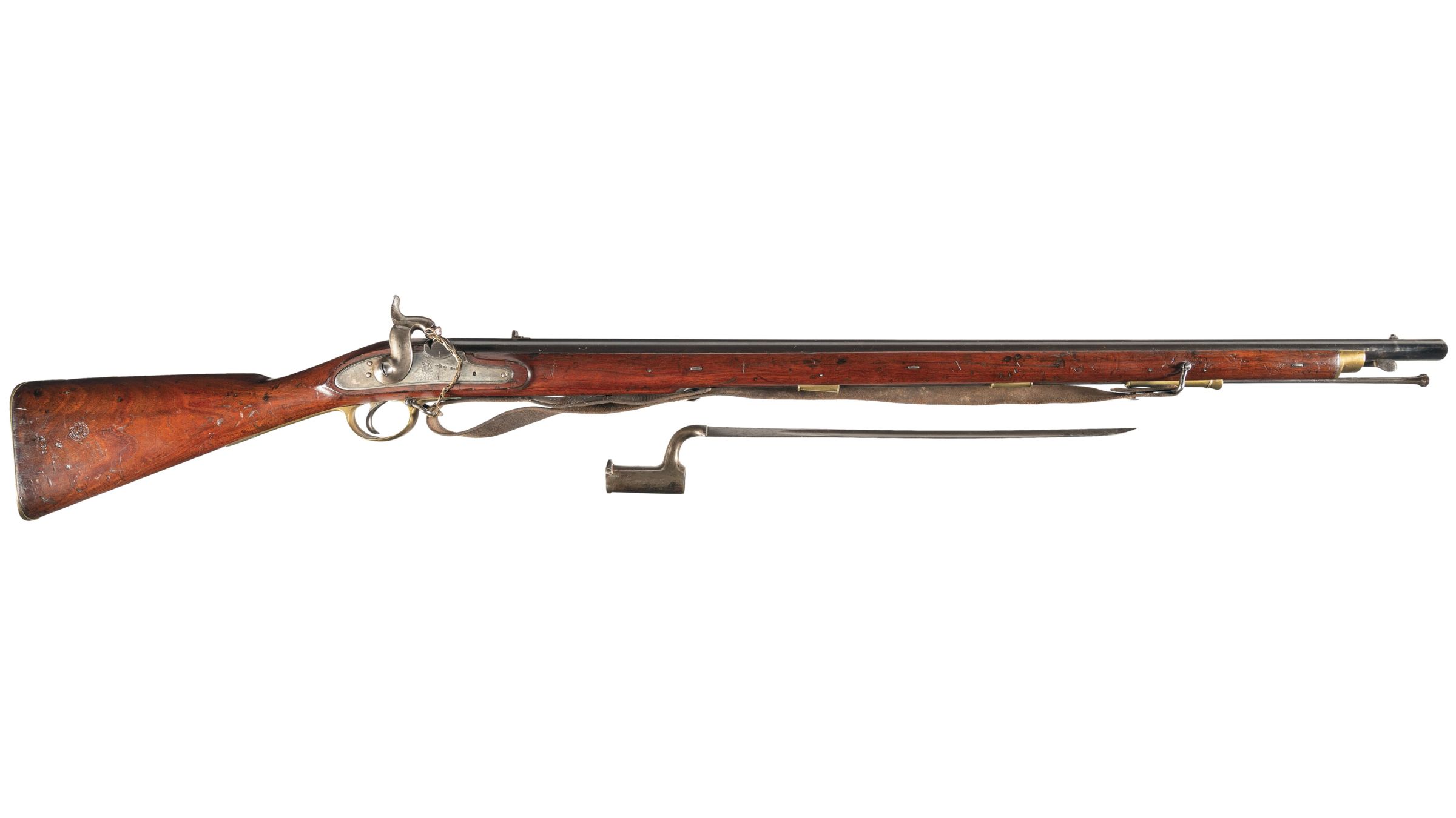 British Enfield Pattern 1839 Percussion Musket with Bayonet | Rock ...