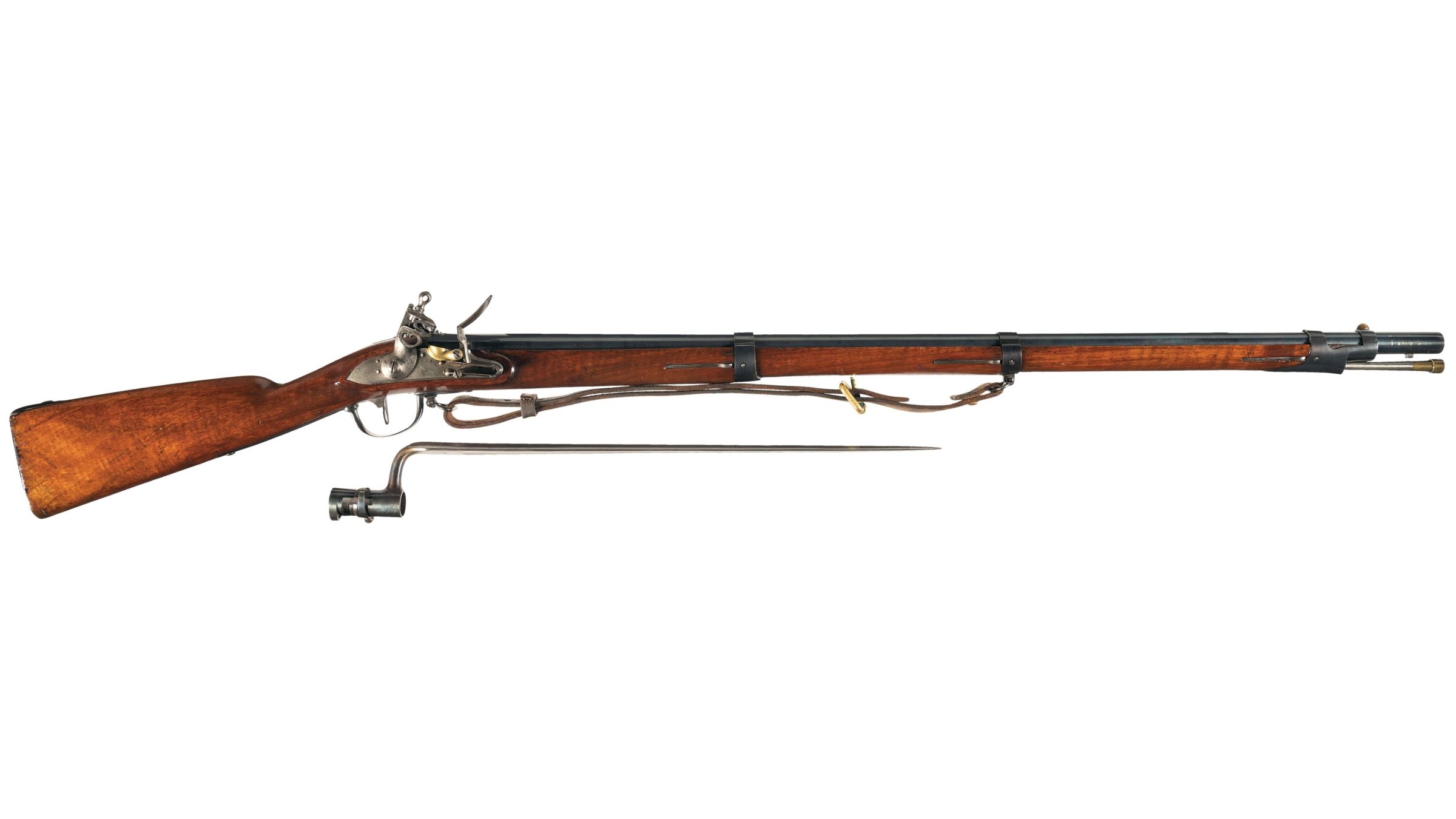 Liege Proofed Swiss Flintlock Rifled-Musket with Bayonet | Rock Island ...