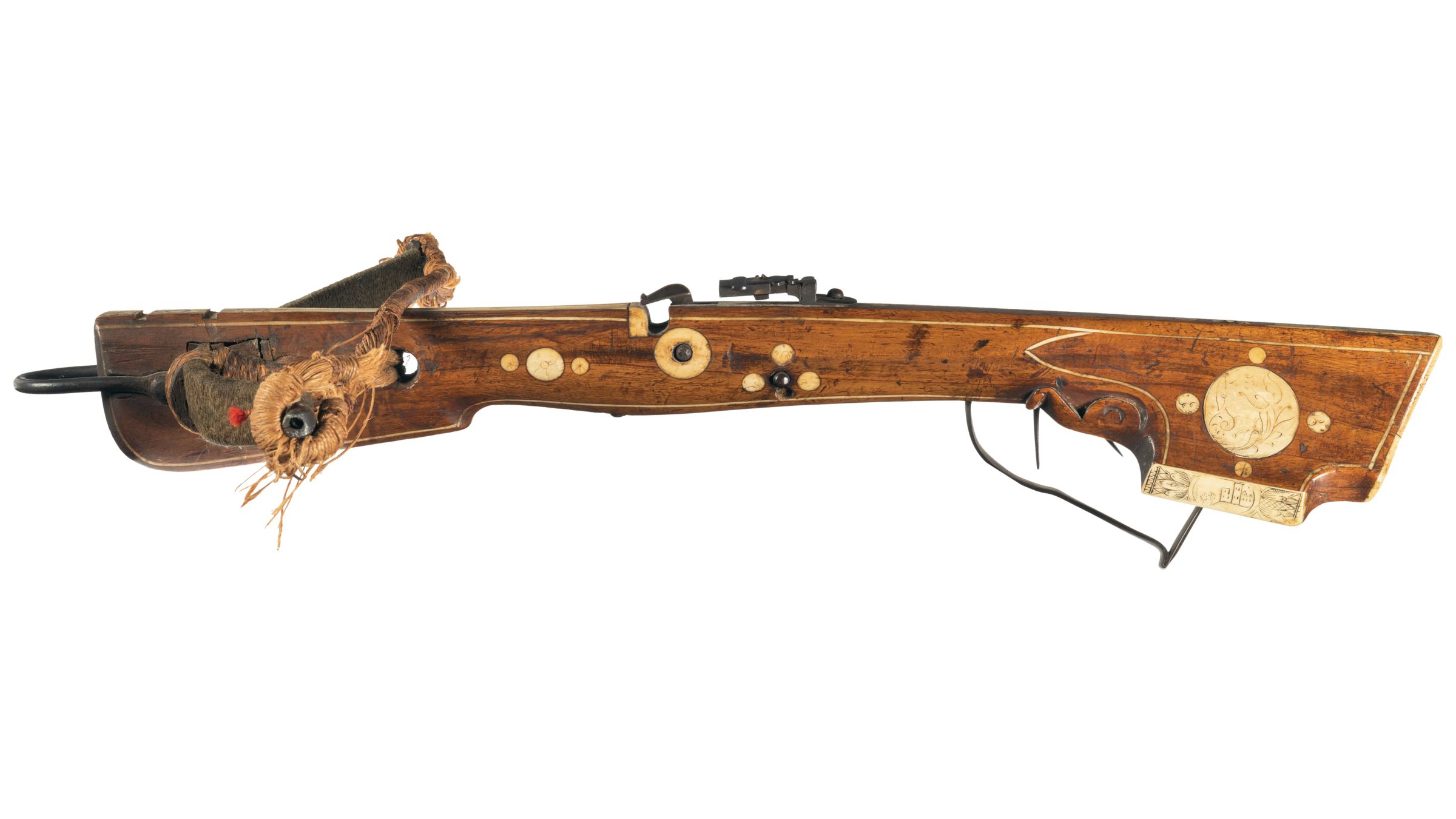 Ornate Engraved Antique Germanic Sporting Crossbow | Rock Island Auction