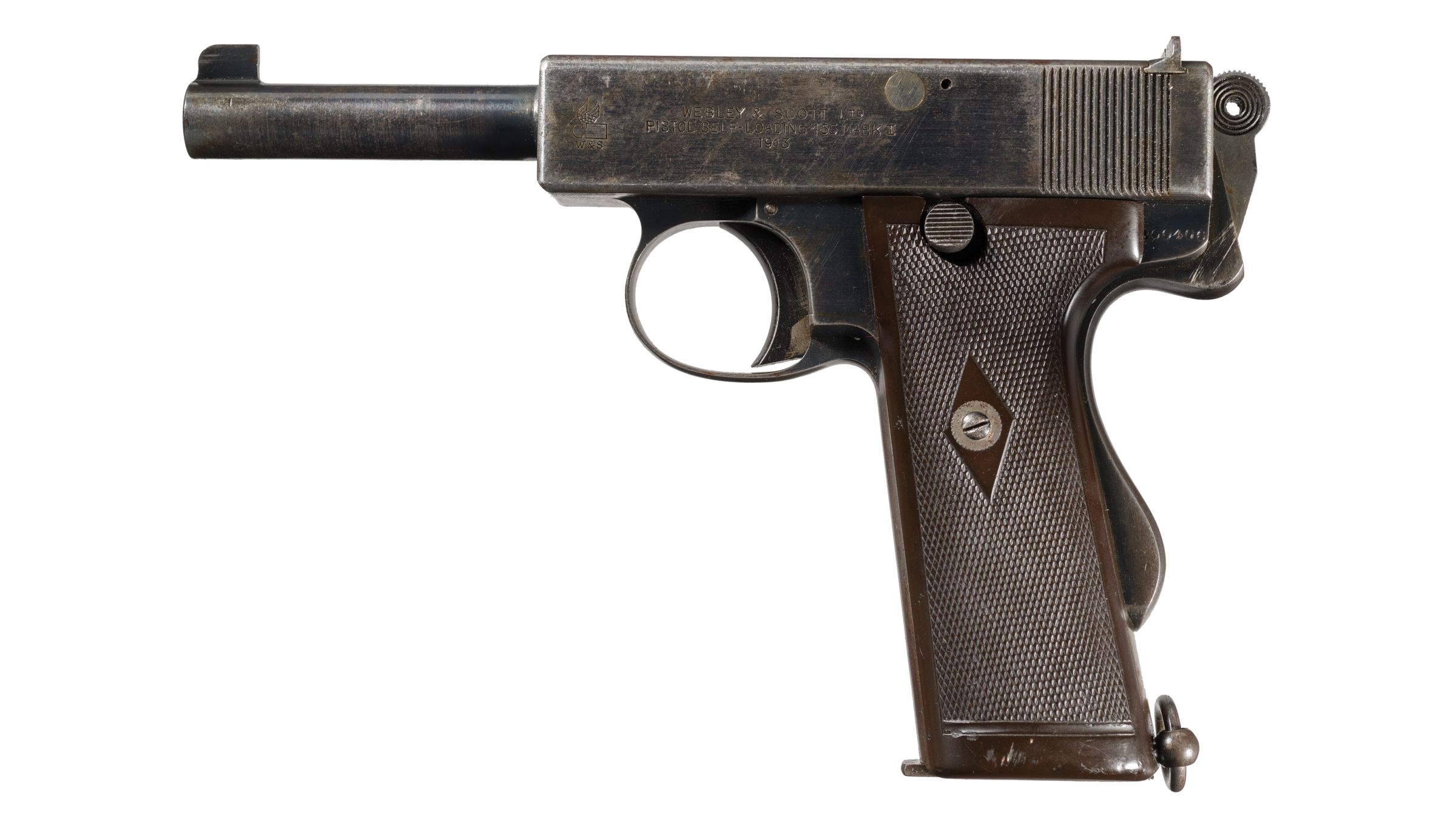 Webley & Scott Model 1913 Mark I Commercial Pistol | Rock Island Auction