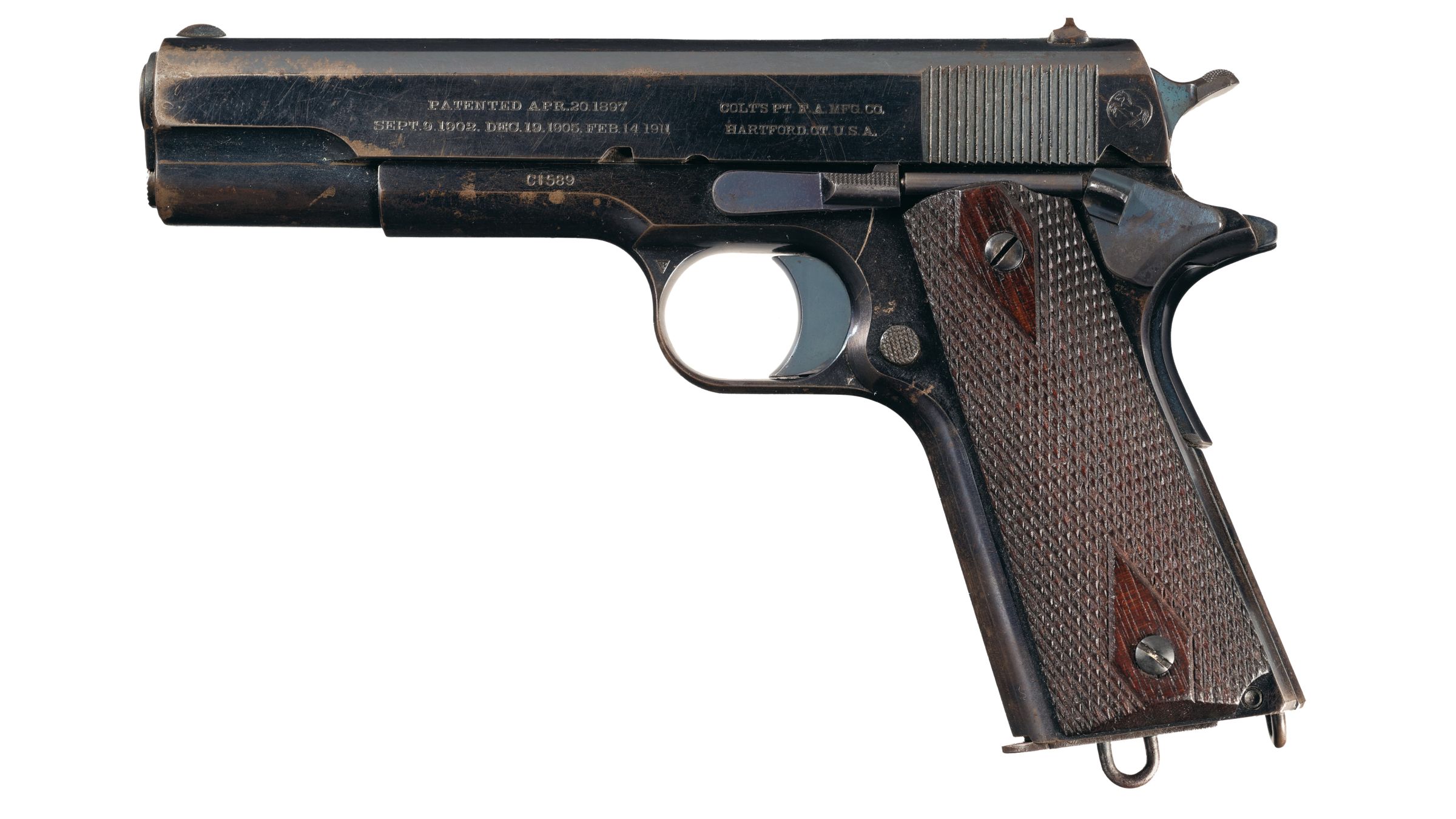 Serial Number C1589 Colt Government Model Semi-Automatic Pistol | Rock ...