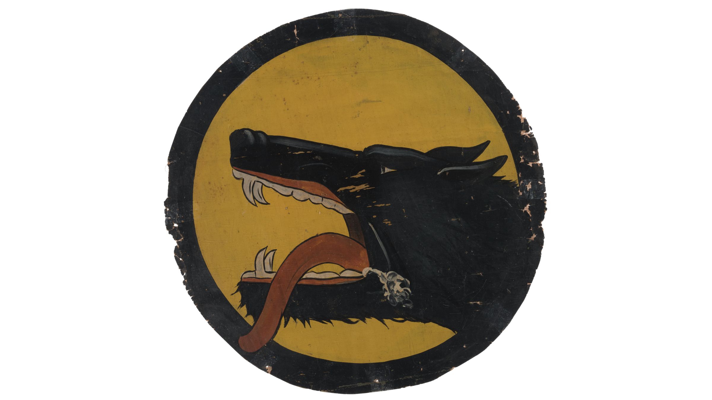 WWI USAS 49th Aero Squadron Snarling Wolf Aircraft Fabric | Rock Island ...