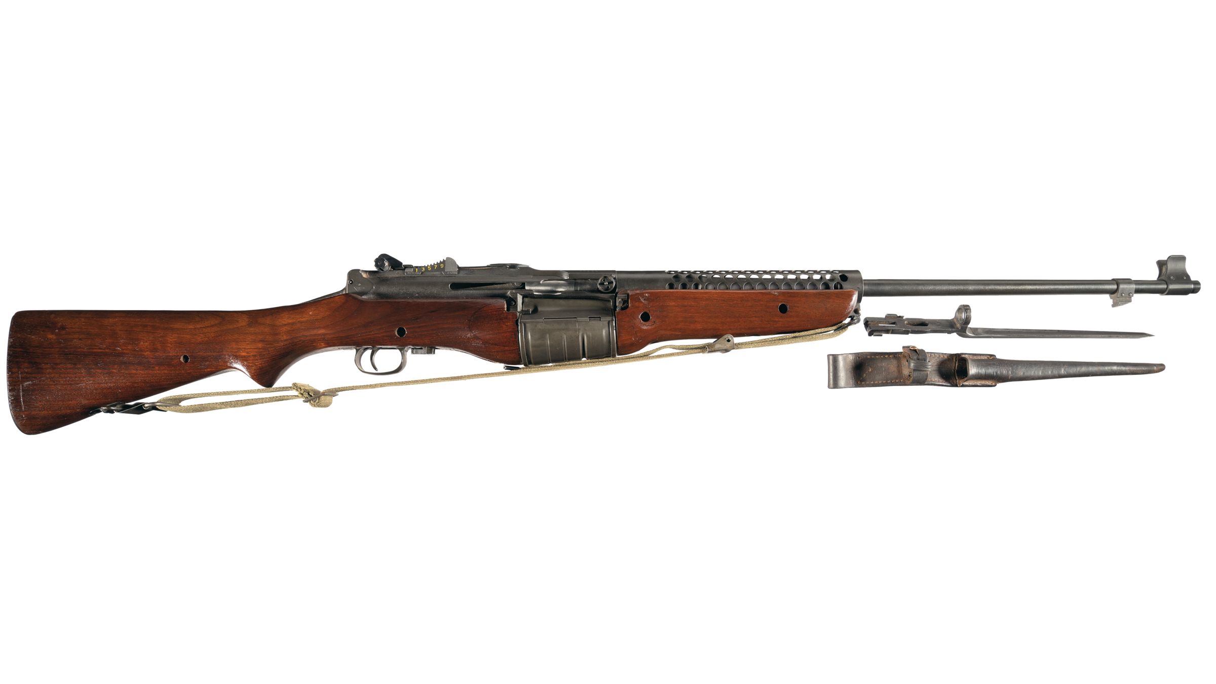 World War II U.S. Army Johnson Model 1941 Semi-Automatic Rifle | Rock ...
