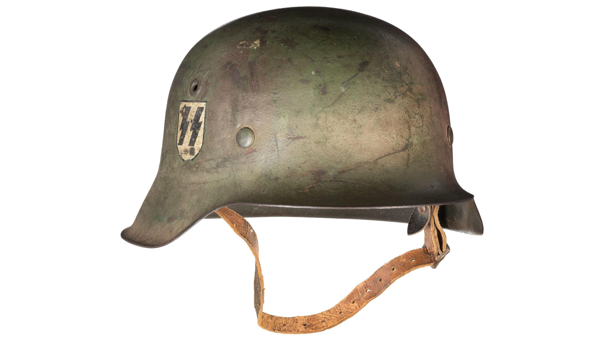 German Model 1942 Stahlhelm in "SS Single Decal" Configuration | Rock ...