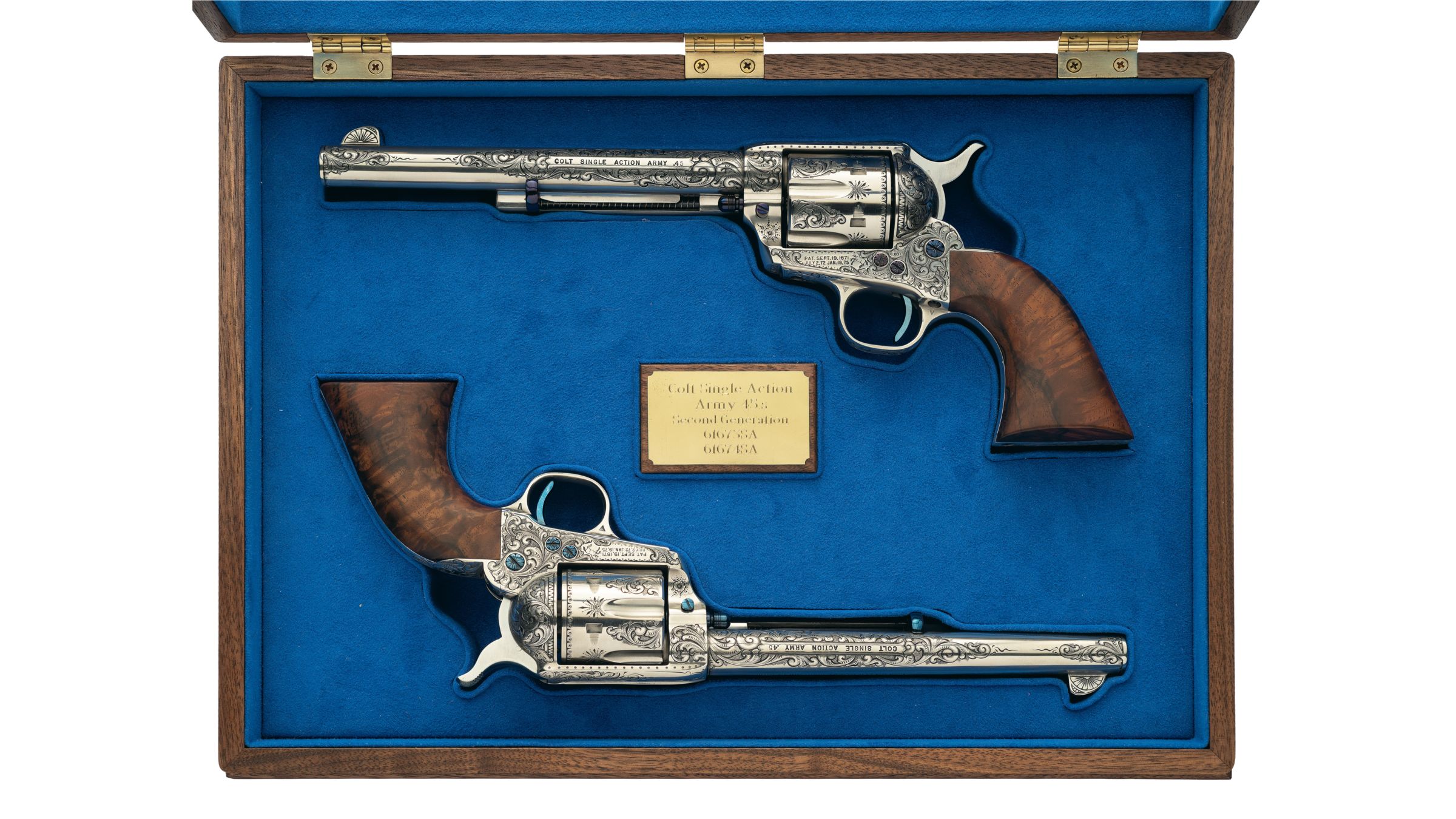 Pair of Consecutive Engraved Colt Single Action Army Revolvers | Rock ...