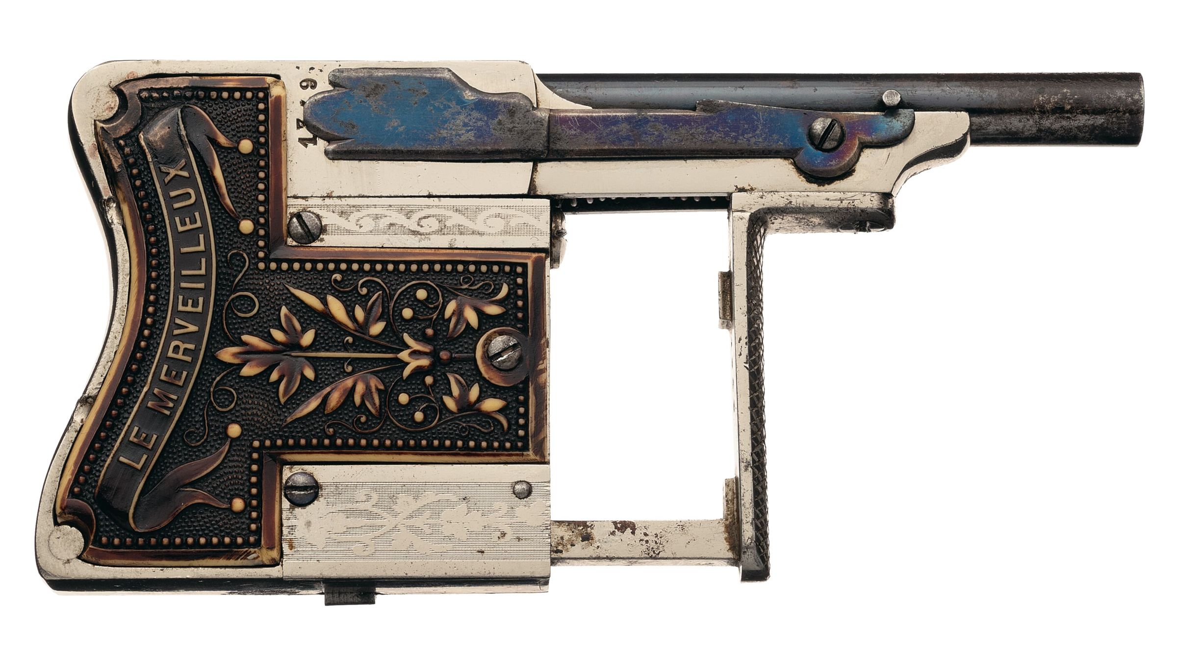 French "Le Merveilleux" Squeeze-Fire Palm Pistol | Rock Island Auction