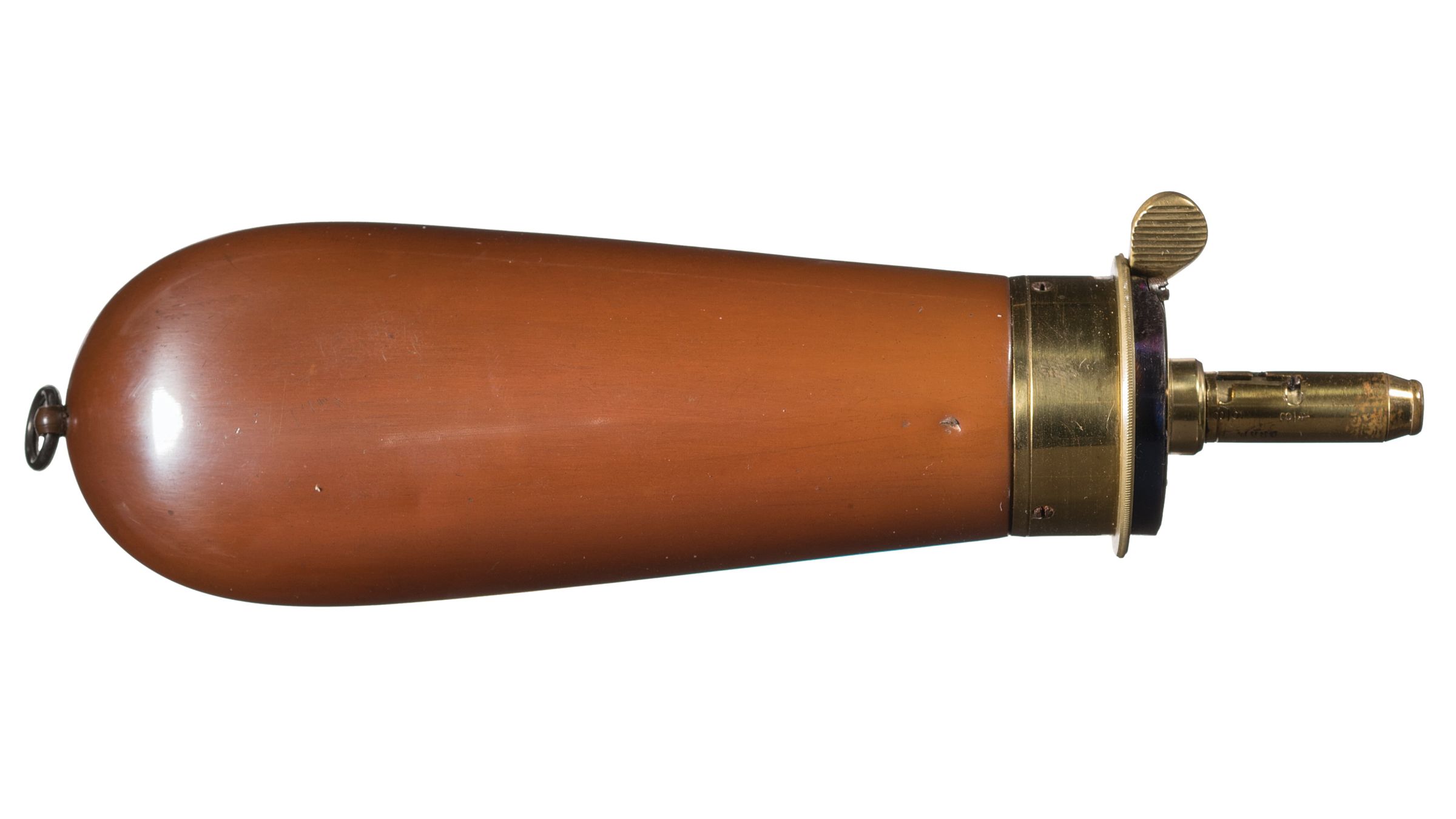 J. Dixon & Sons Colt London Navy Powder Flask | Rock Island Auction