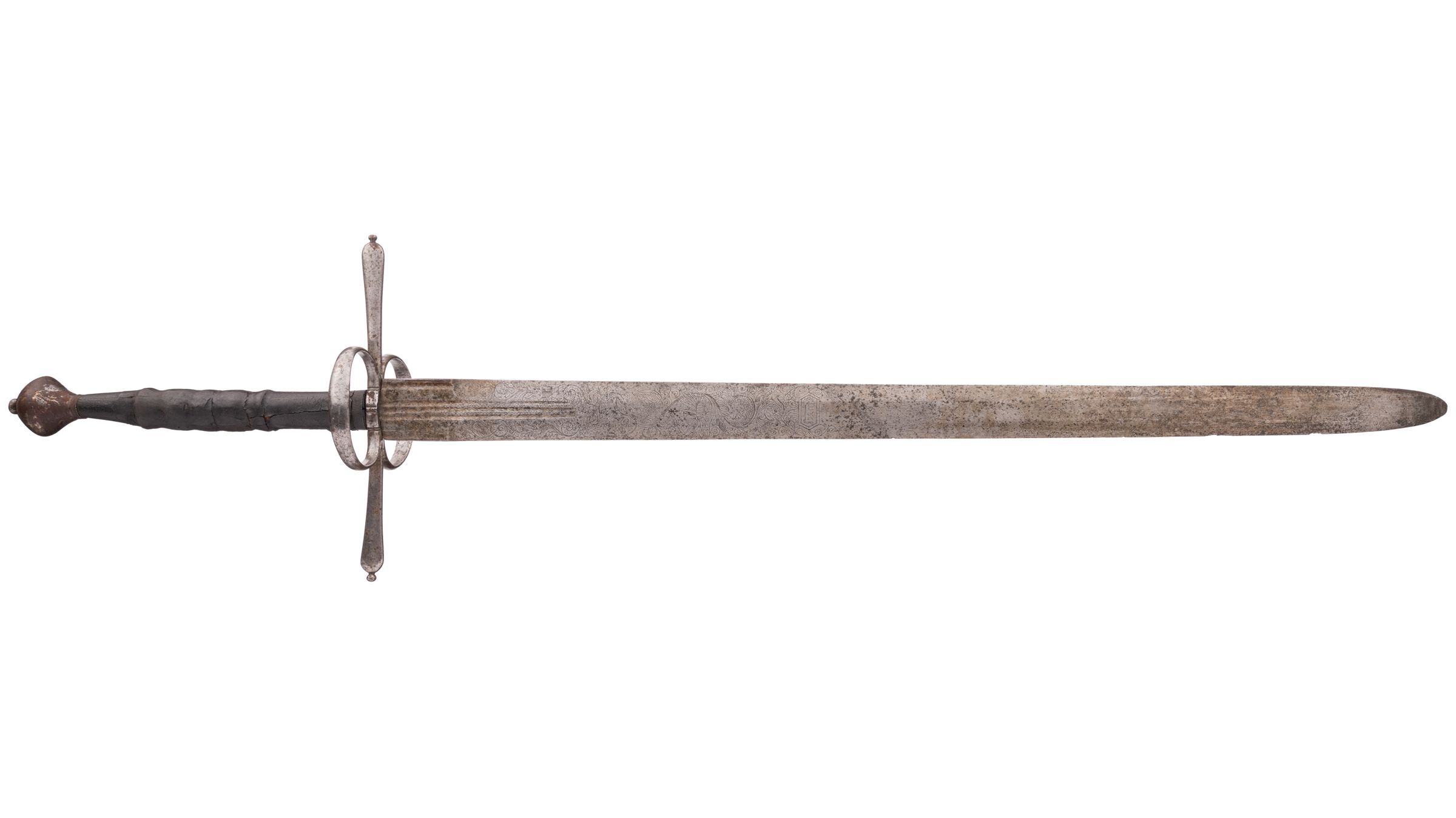 Engraved German/Swiss Style Zweihander Sword | Rock Island Auction
