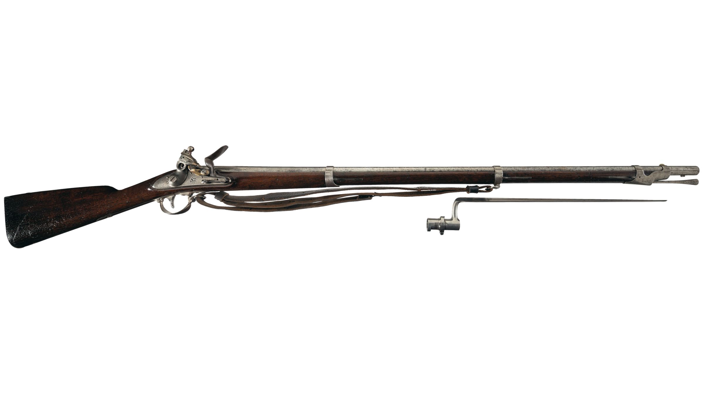 Documented U.S. Springfield 1840 Flintlock Musket with Bayonet | Rock ...