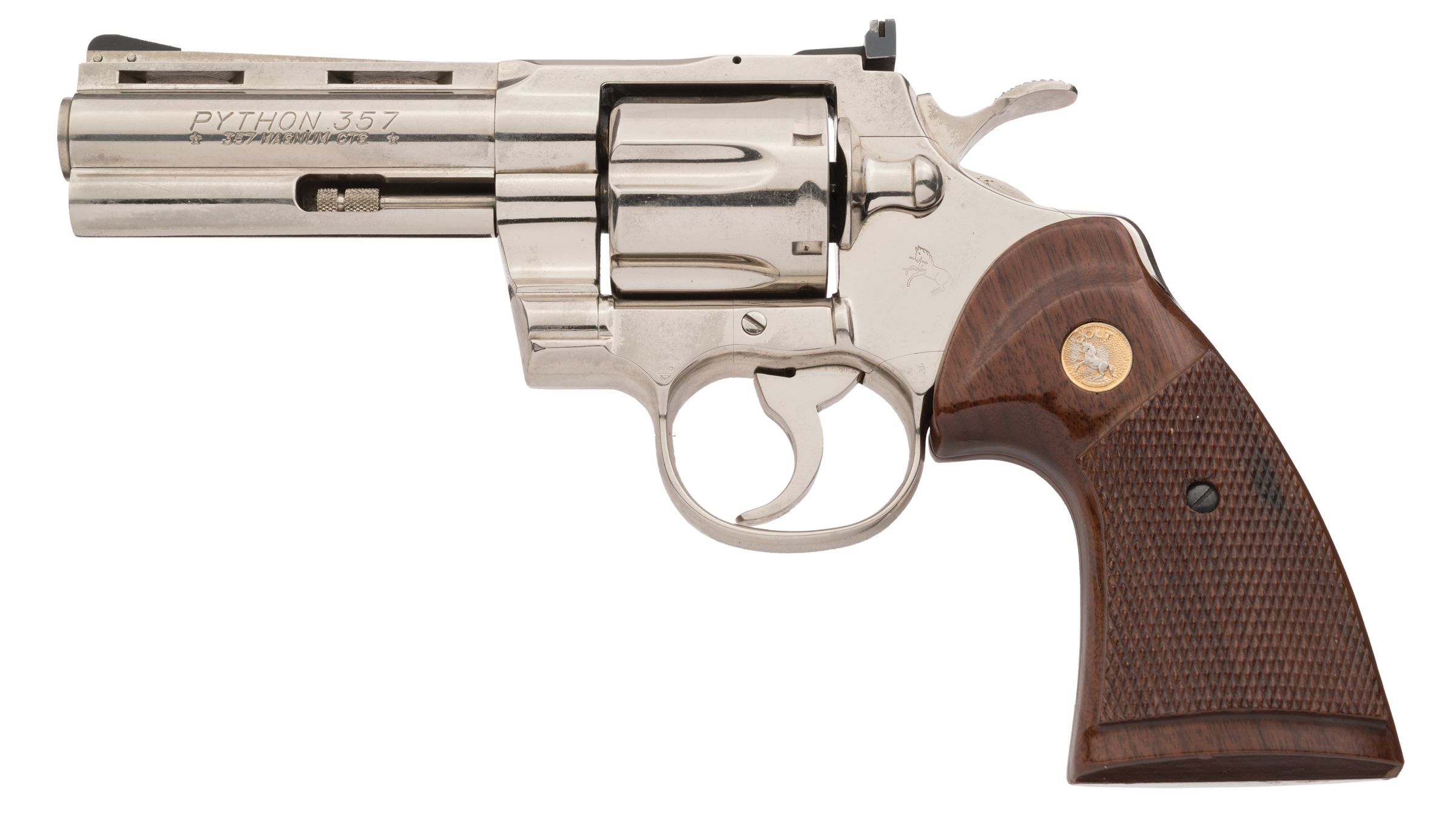 Nickel Colt Python Double Action Revolver | Rock Island Auction