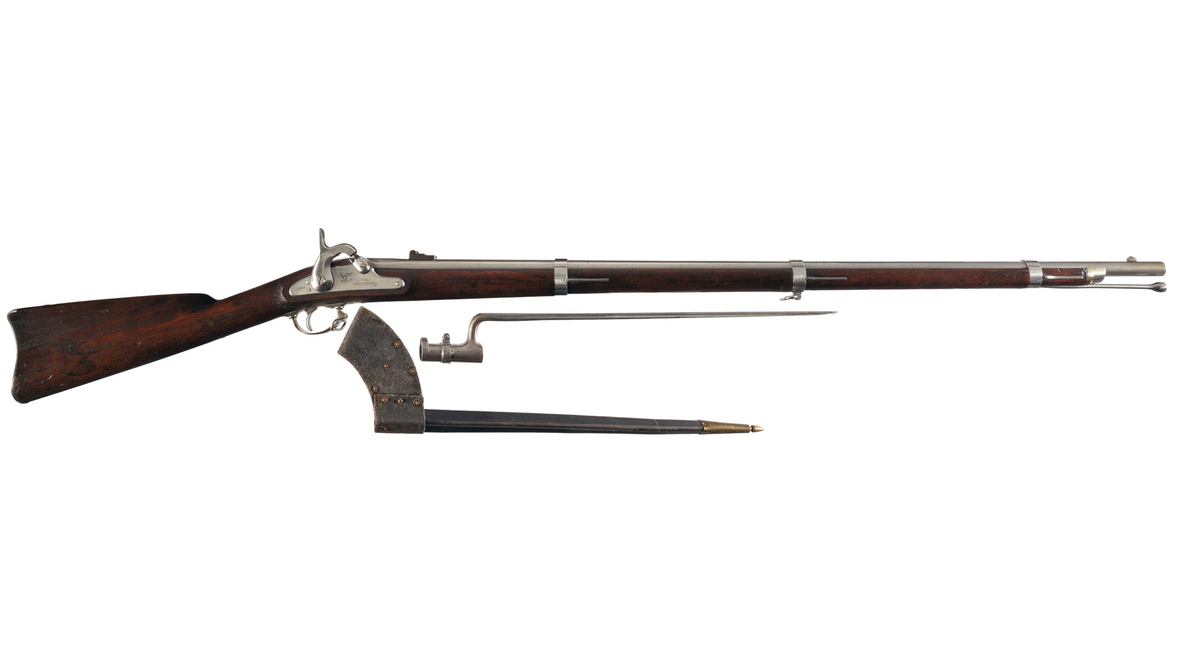 Civil War U.S. Springfield Model 1861 Rifle-Musket with Bayonet | Rock ...