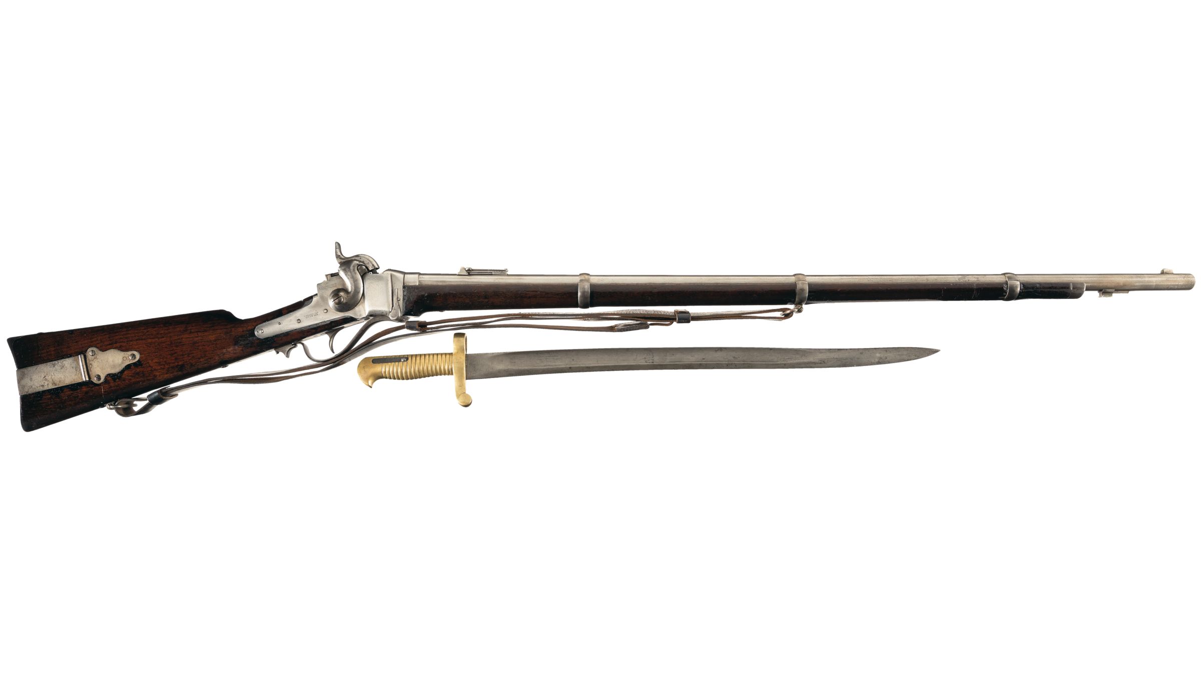 Civil War Sharps New Model 1859 Rifle and Bayonet | Rock Island Auction