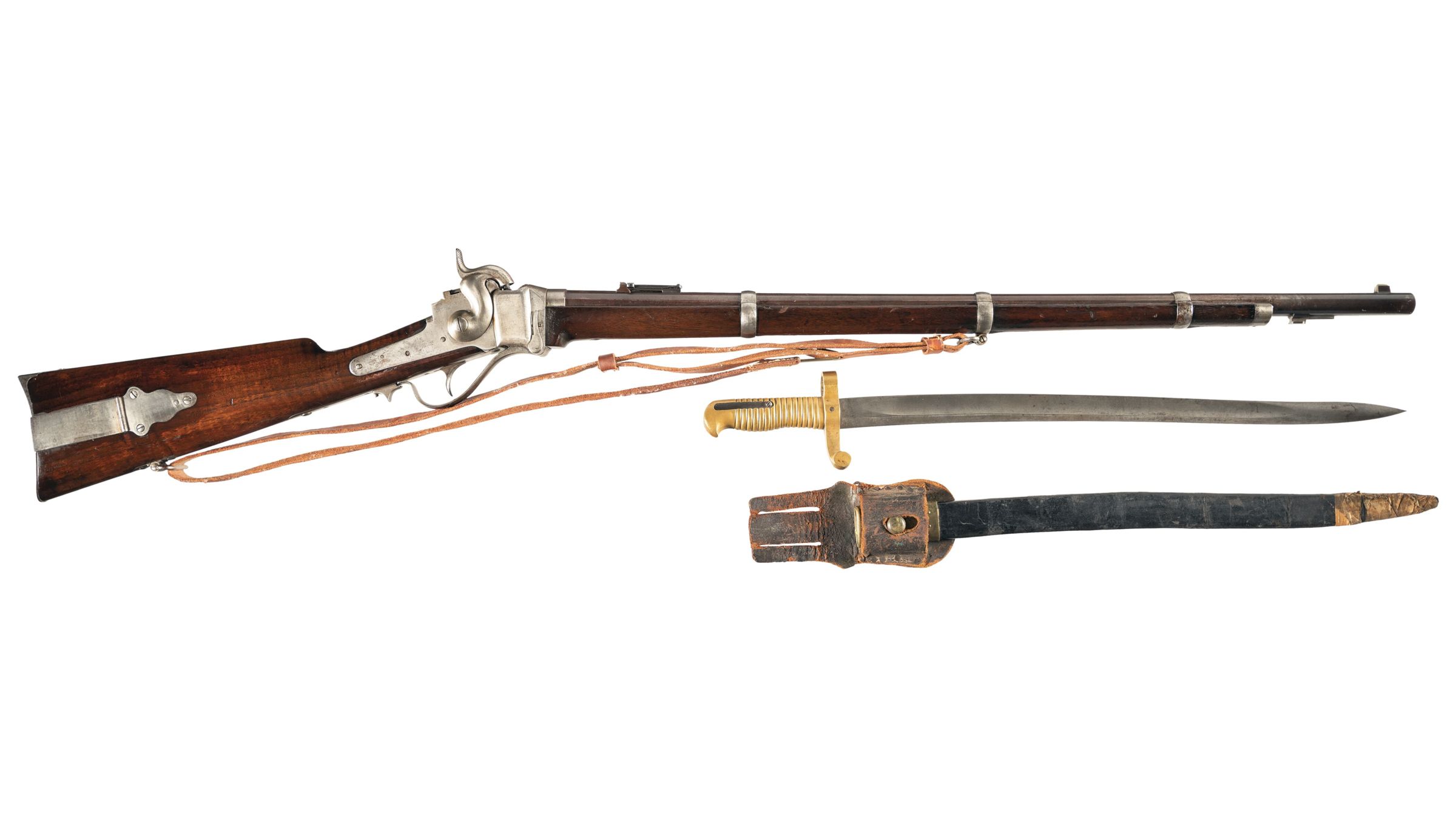 Civil War Sharps New Model 1859 Rifle with Saber Bayonet | Rock Island ...