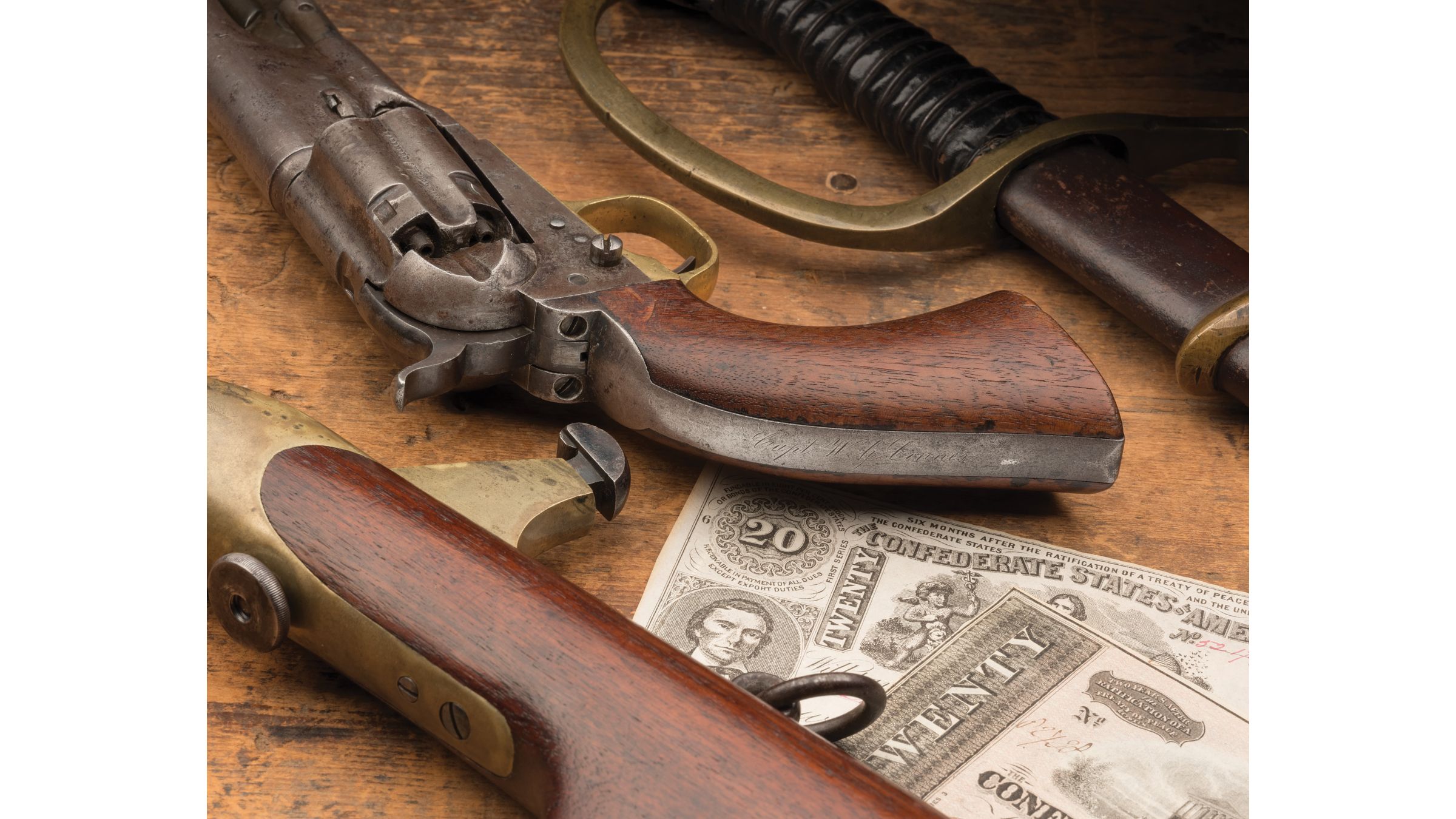Captain Conner Colt 1860 Army with Fluted Cylinder and Stock | Rock ...
