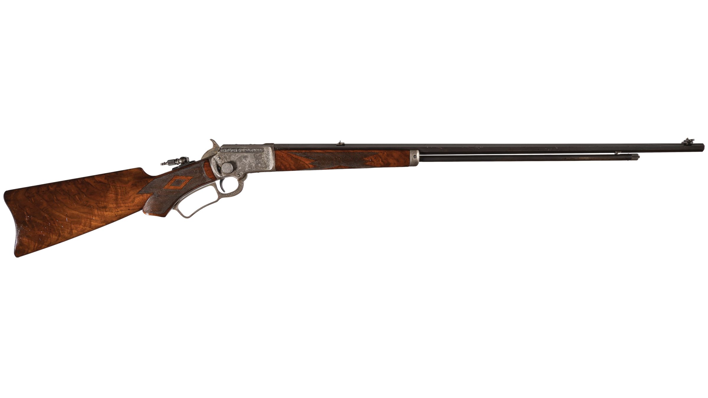 Factory Engraved Marlin Deluxe Model 1897 Lever Action Rifle | Rock ...
