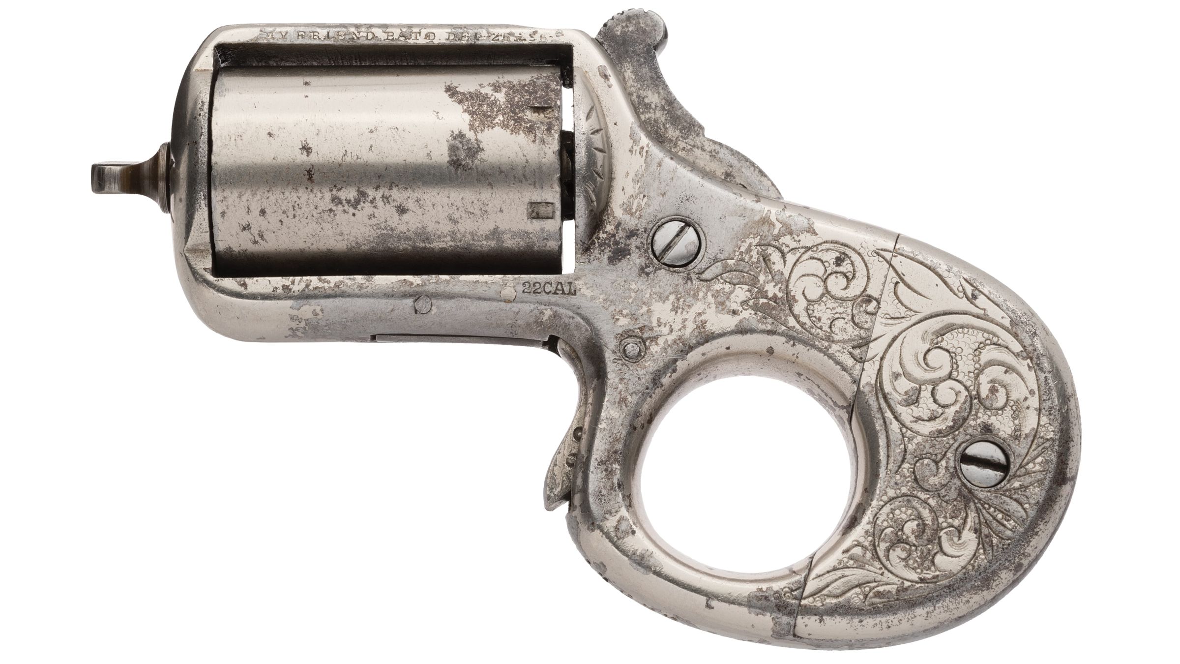 Iron Frame James Reid "My Friend" Knuckle Duster Revolver | Rock Island ...