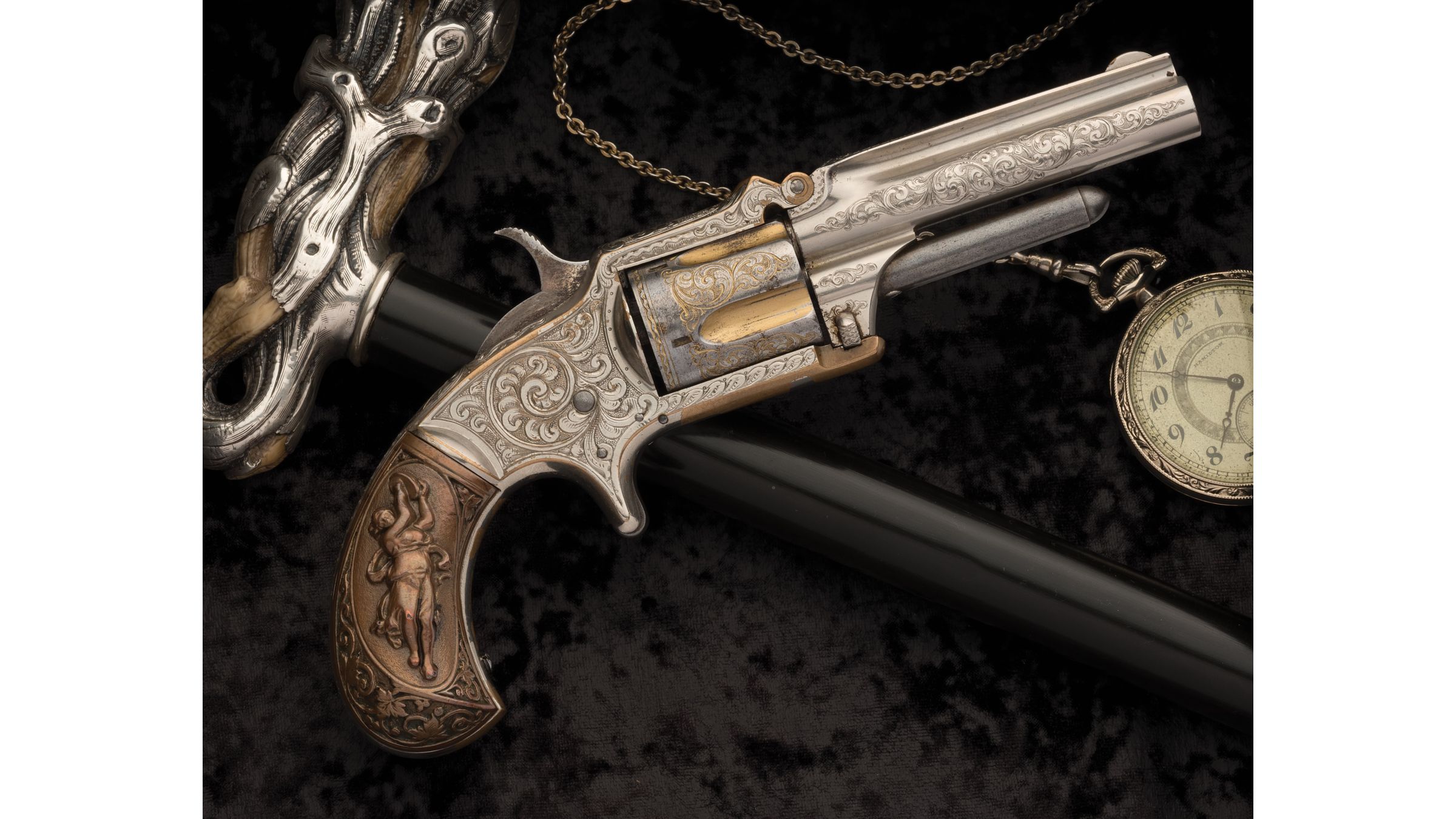 Factory Engraved Marlin Model 32 Standard 1875 Revolver | Rock Island ...