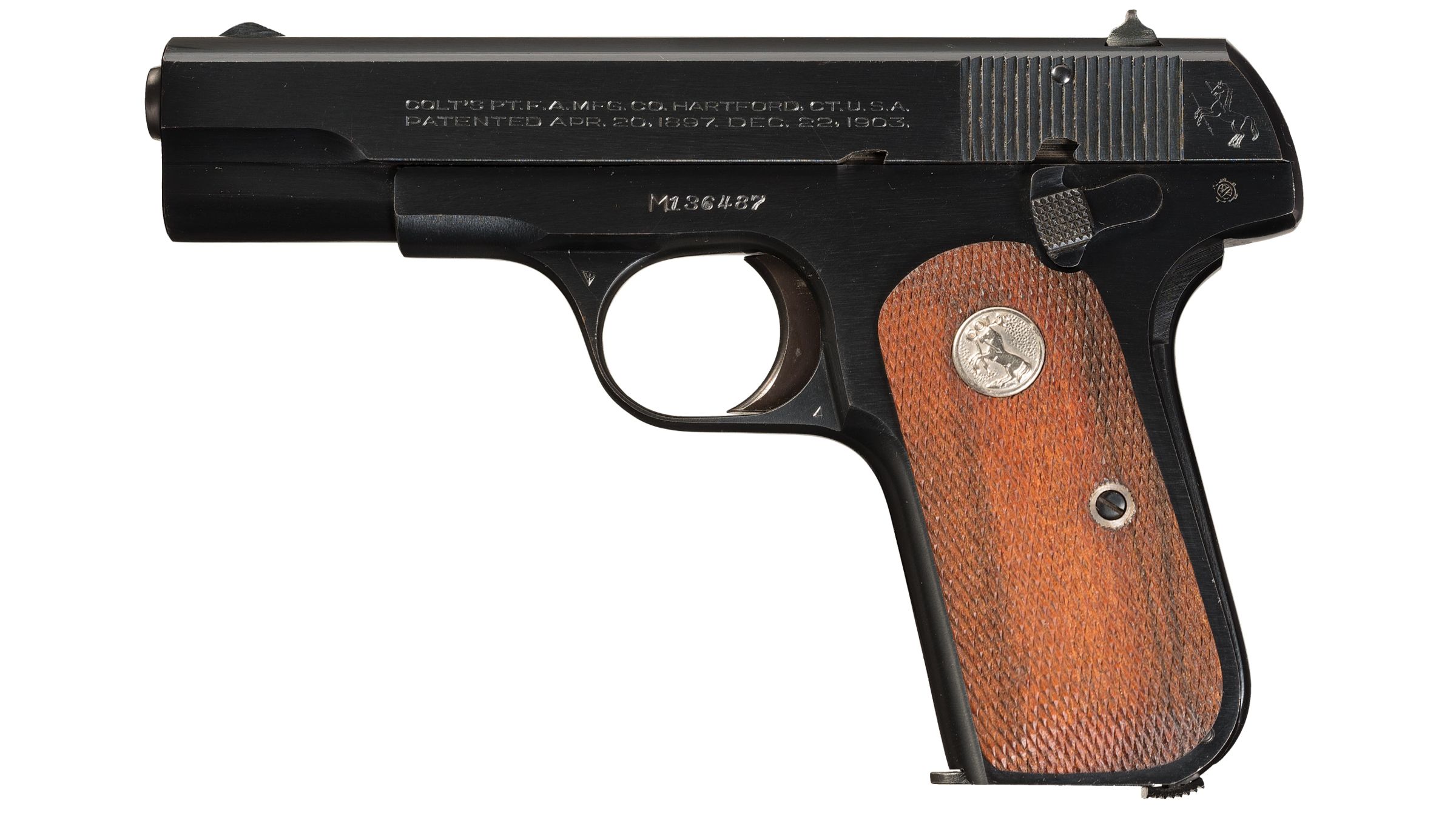 U.S. Navy Shipped U.S. Property Marked Colt Model 1908 Pistol | Rock ...