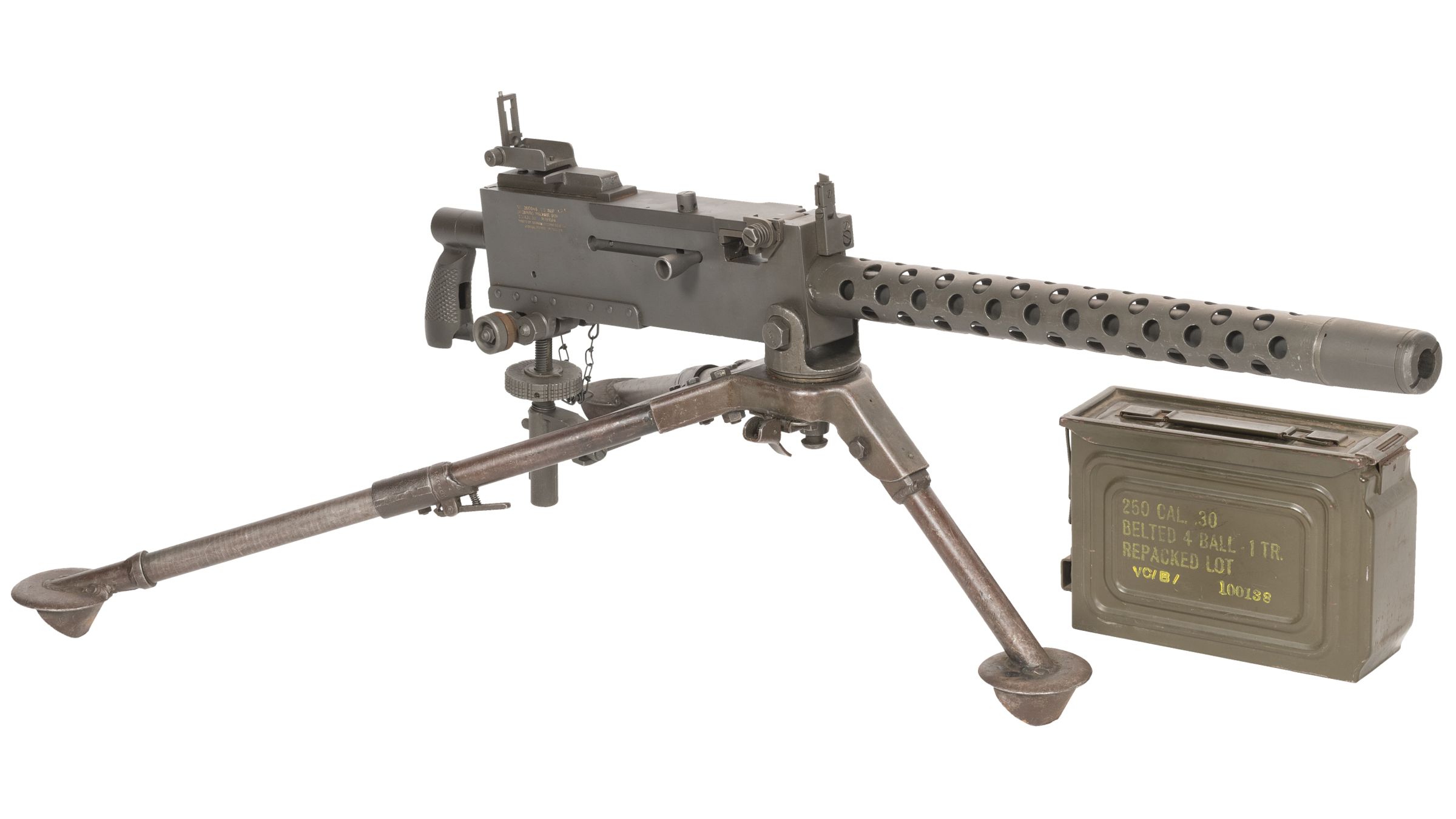 Group Industries Model 37 Belt Fed Machine Gun with Tripod | Rock ...