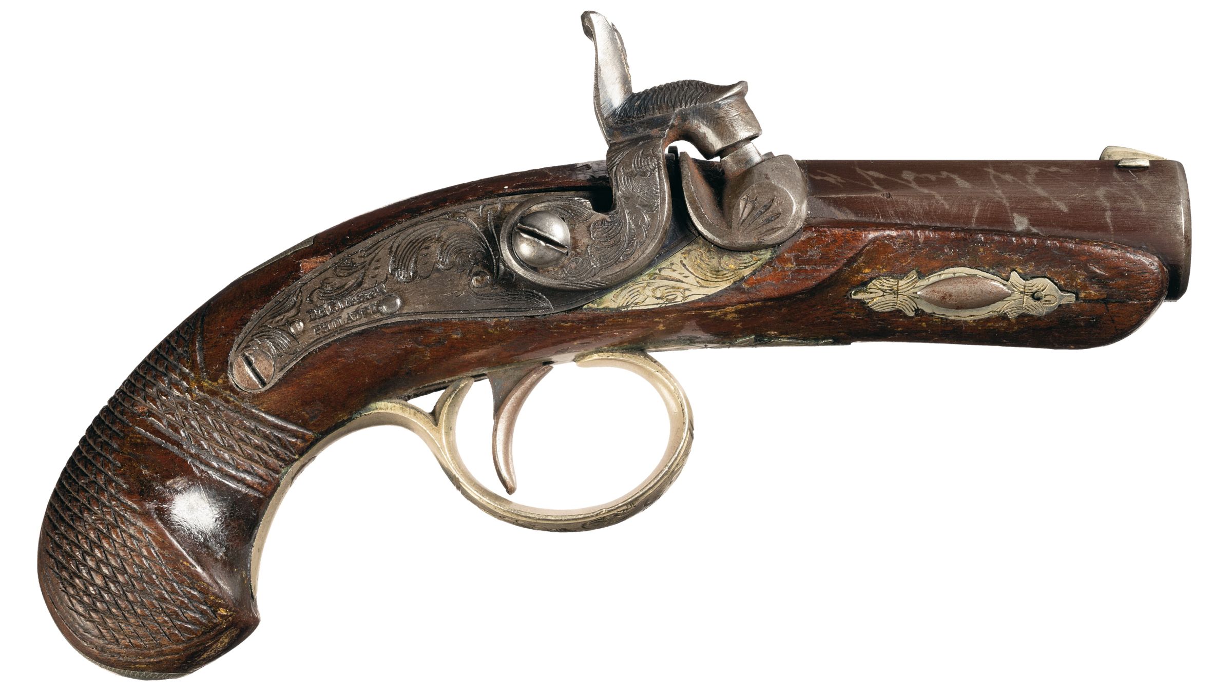 Engraved Henry Deringer Percussion Pocket Pistol | Rock Island Auction