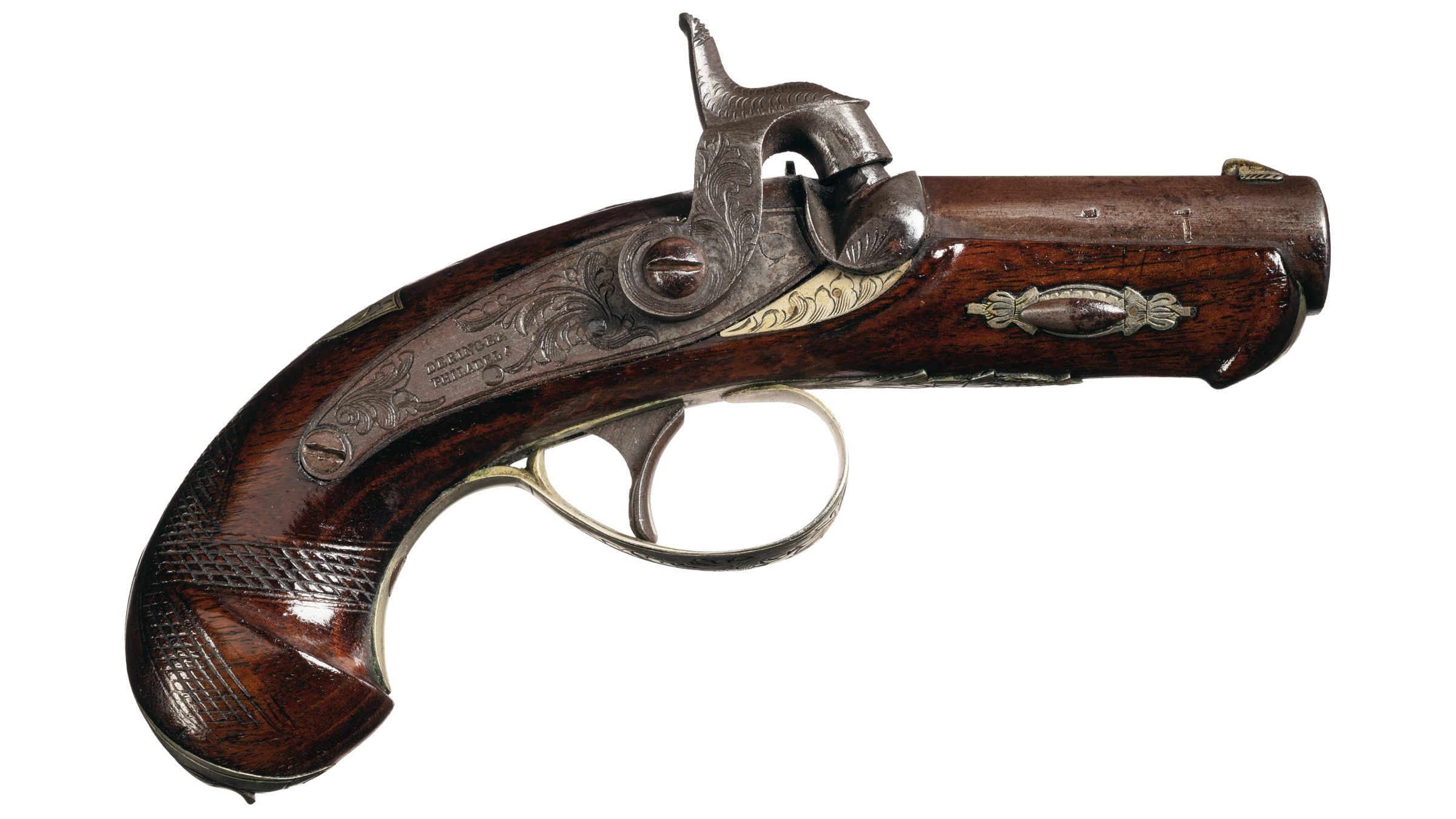 Engraved Henry Deringer Percussion Pocket Pistol | Rock Island Auction