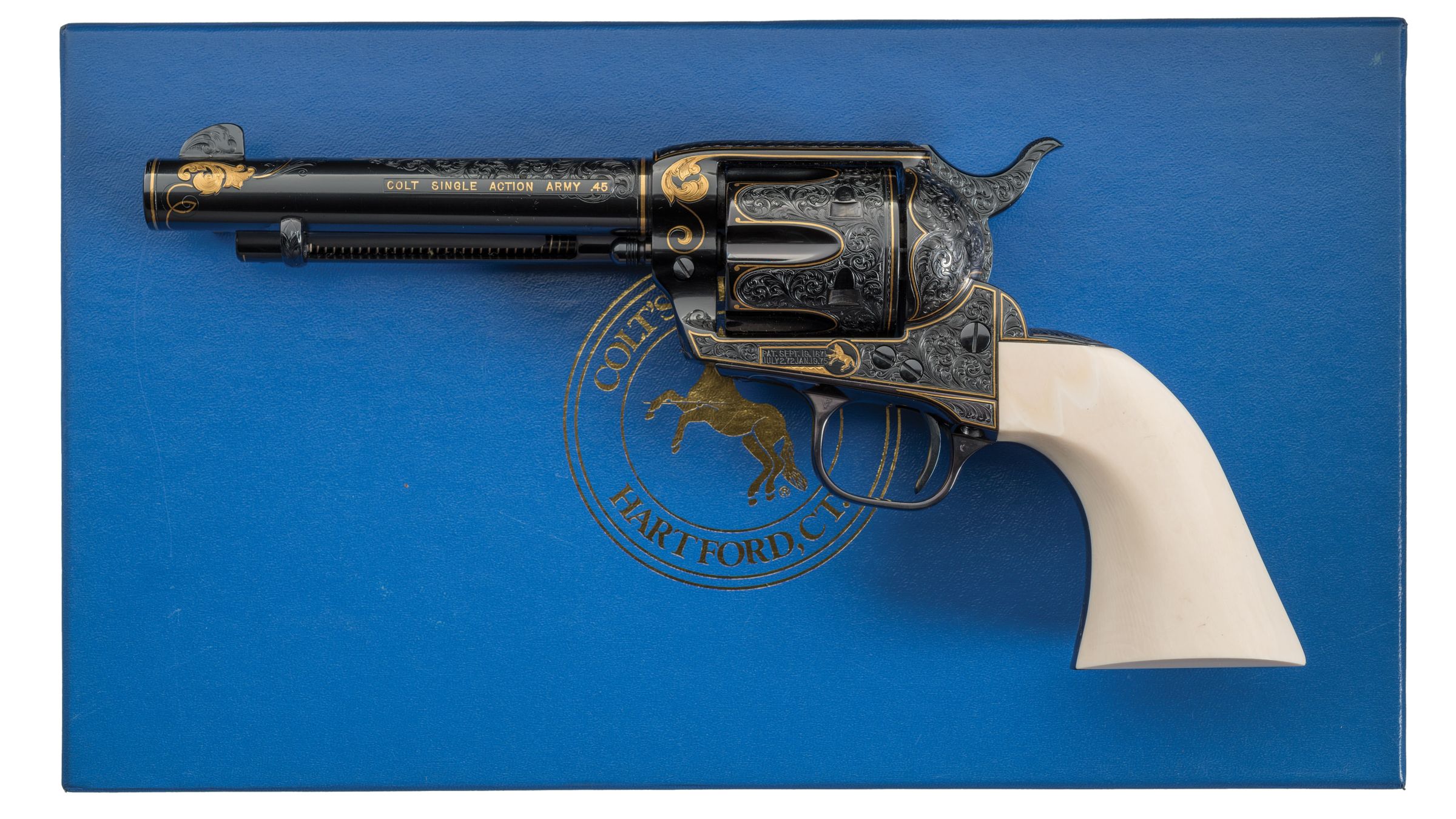 Michael Dubber Engraved & Inlaid 3rd Gen Colt Single Action Army | Rock ...