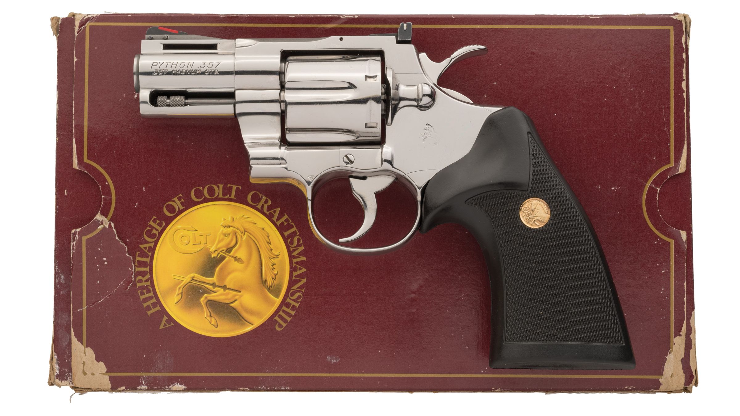 Bright Stainless Colt Python Double Action Revolver | Rock Island Auction