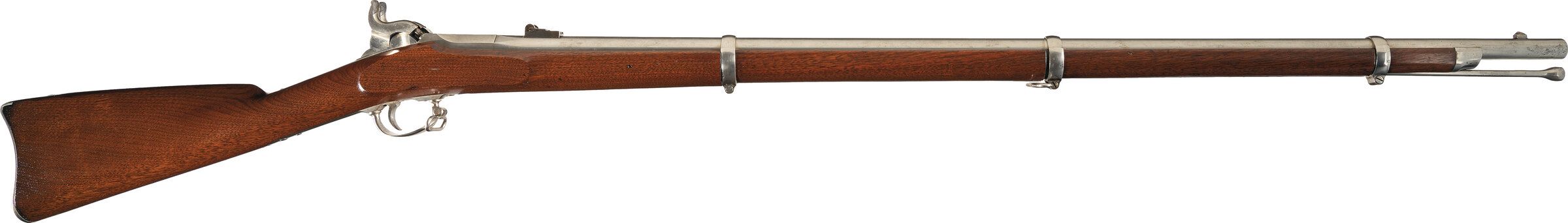 Civil War U.S. Lindsay "Two Shot" Model 1863 Double Rifle-Musket | Rock ...
