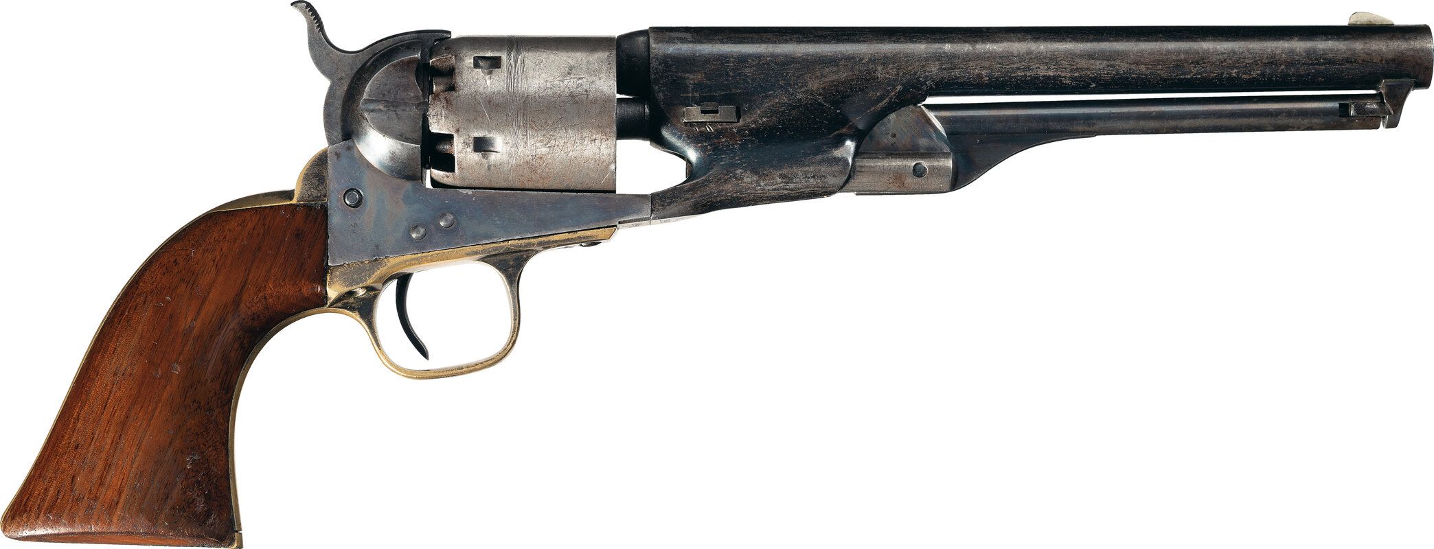 Colt Model 1861 Navy Revolver Inscribed to Capt. Philbrook | Rock ...