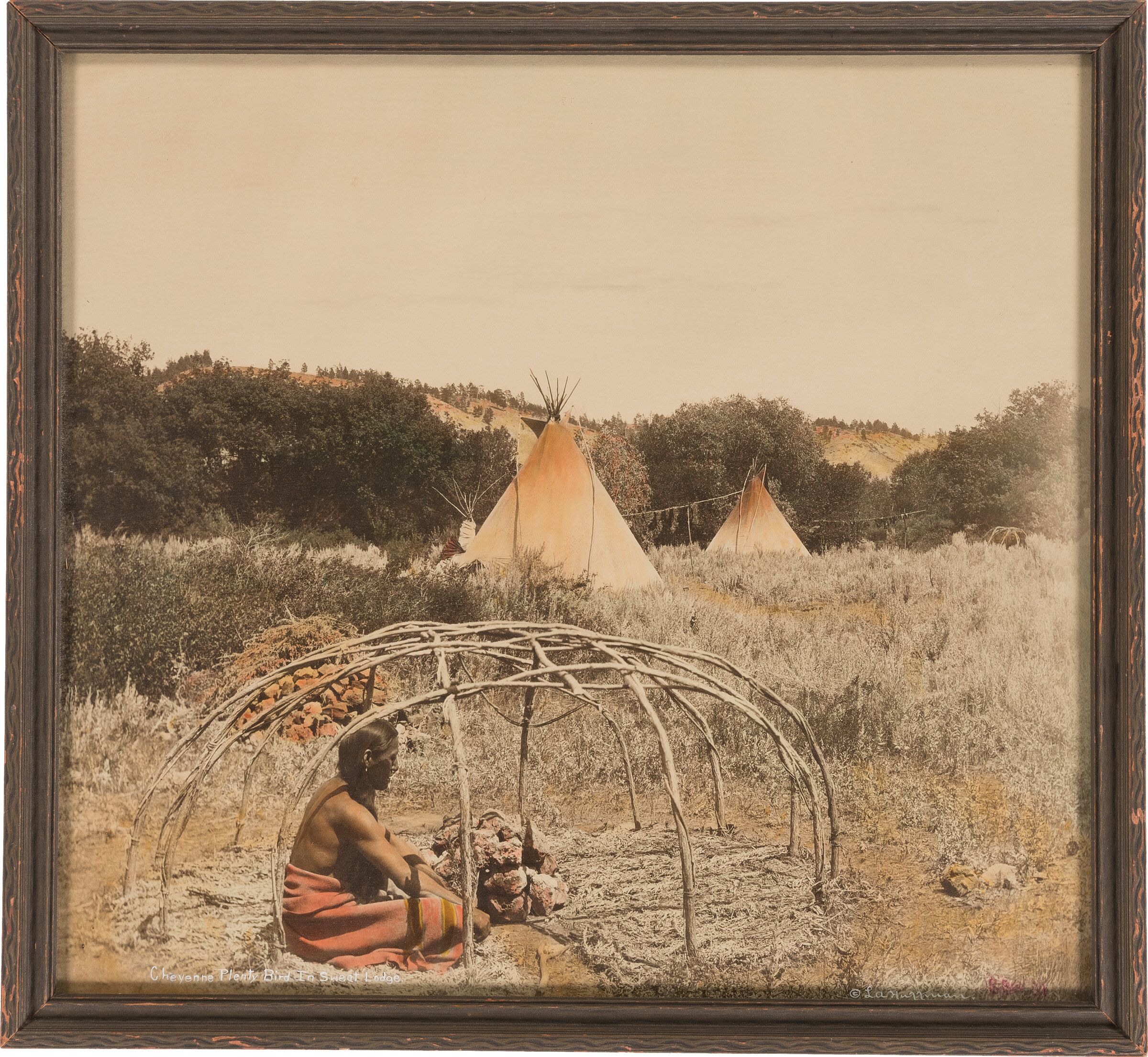 Print of "Cheyenne Plenty Bird In Sweat Lodge" by L.A. Huffman | Rock ...