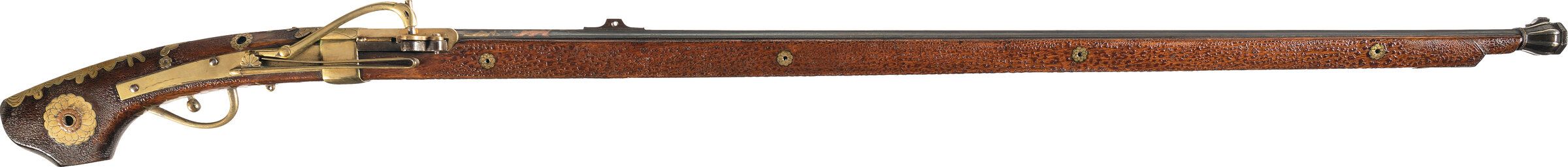 Inlaid Japanese Snap Matchlock Tanegashima Arquebus | Rock Island Auction