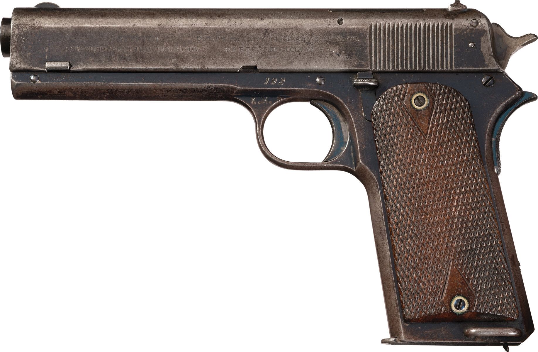 U.S. 1907 Contract Test Trials Colt Model 1905 Military Pistol | Rock ...