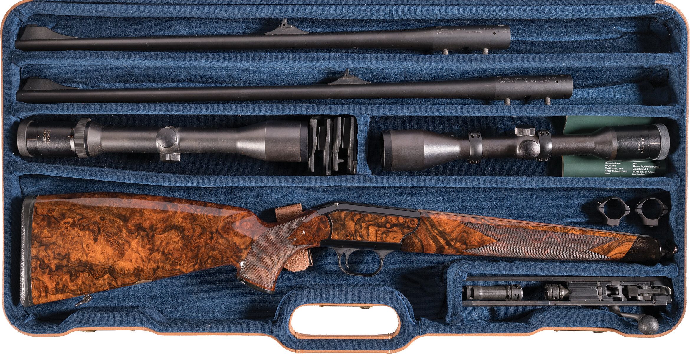 Blaser Model R93 Rifle with Extra Barrel and 2 Swarovski Scopes | Rock ...